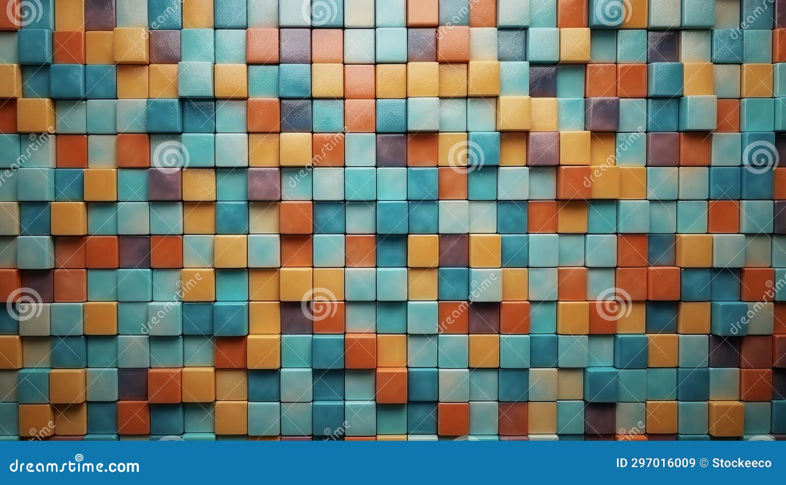 Abstract Tile Texture: Modern 2d Pattern with Soft Color Blending Stock ...