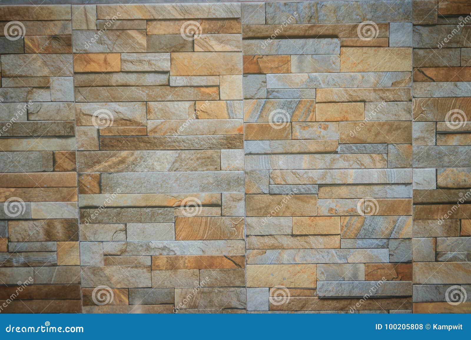 Wall Tiles Patterned Like Natural Split Stone Background. Simulated ...