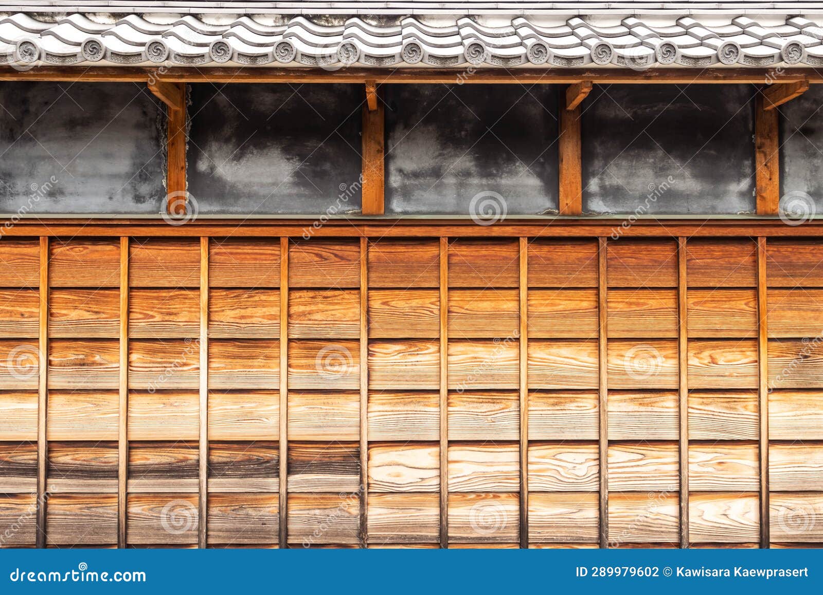 Wall of Traditional Japanese House Stock Photo - Image of retro, flat ...
