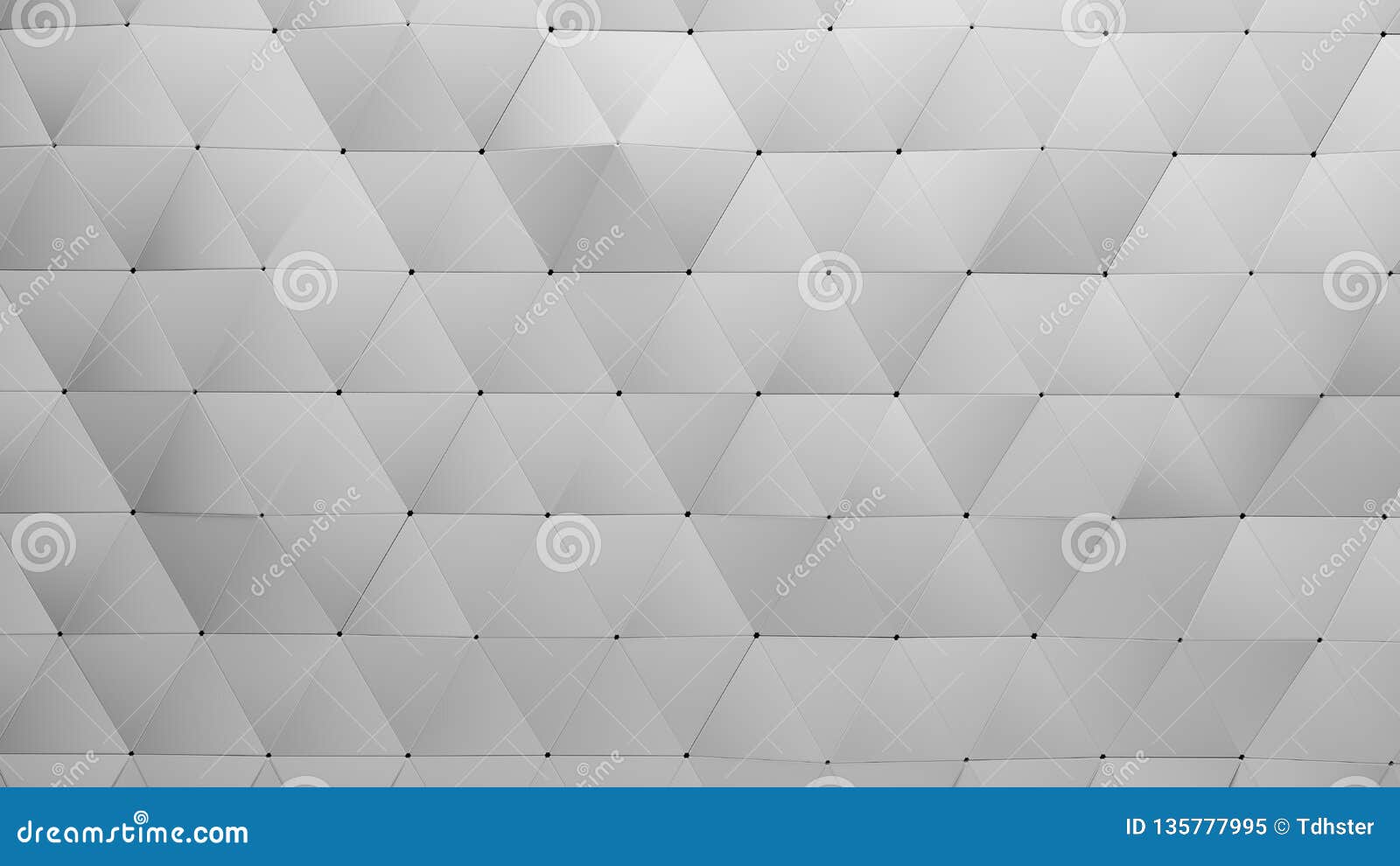 Wall of Triangle-Shaped Tiles Arranged 3d Illustration Stock ...