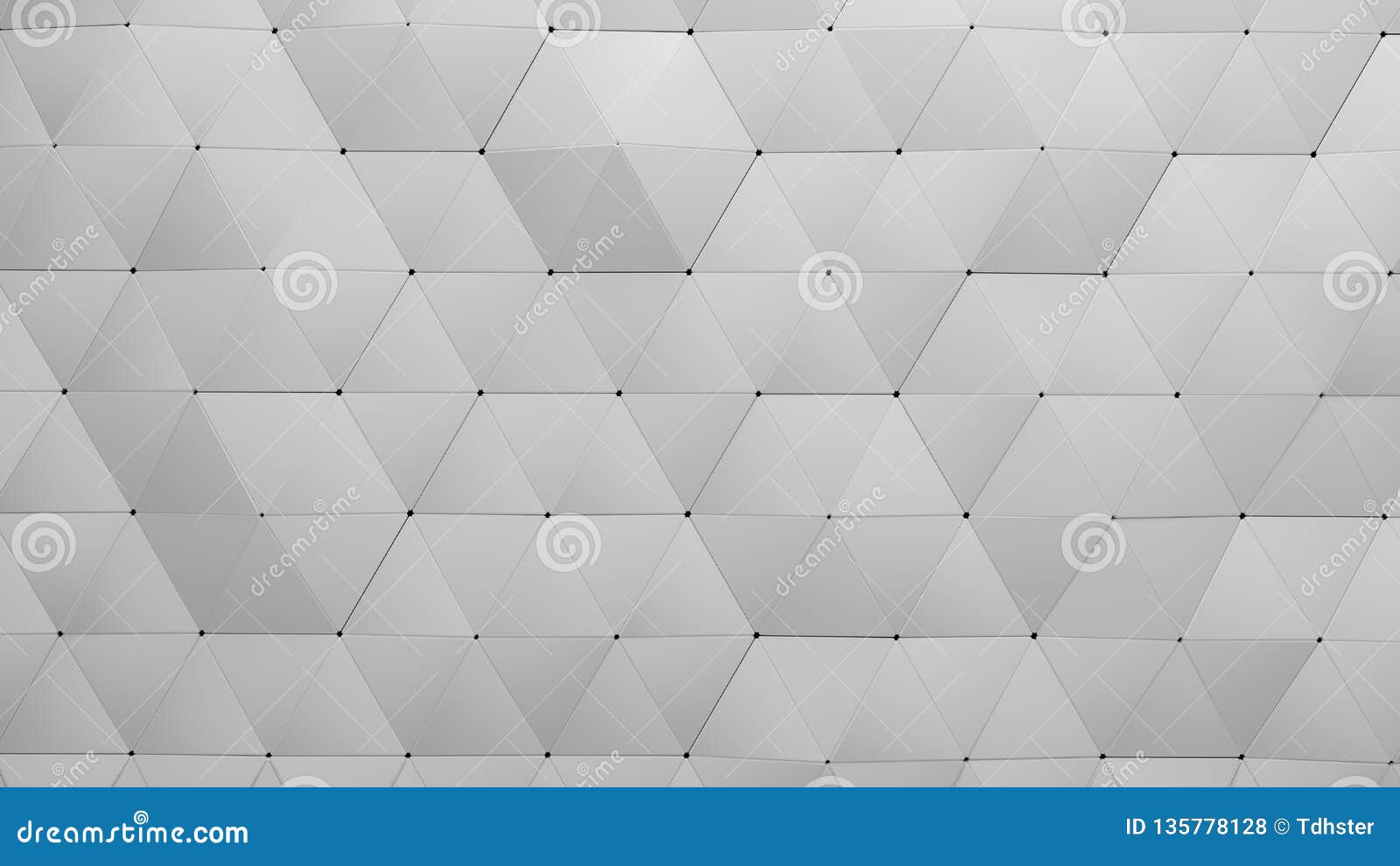 Wall of Triangle-Shaped Tiles Arranged 3d Illustration Stock ...