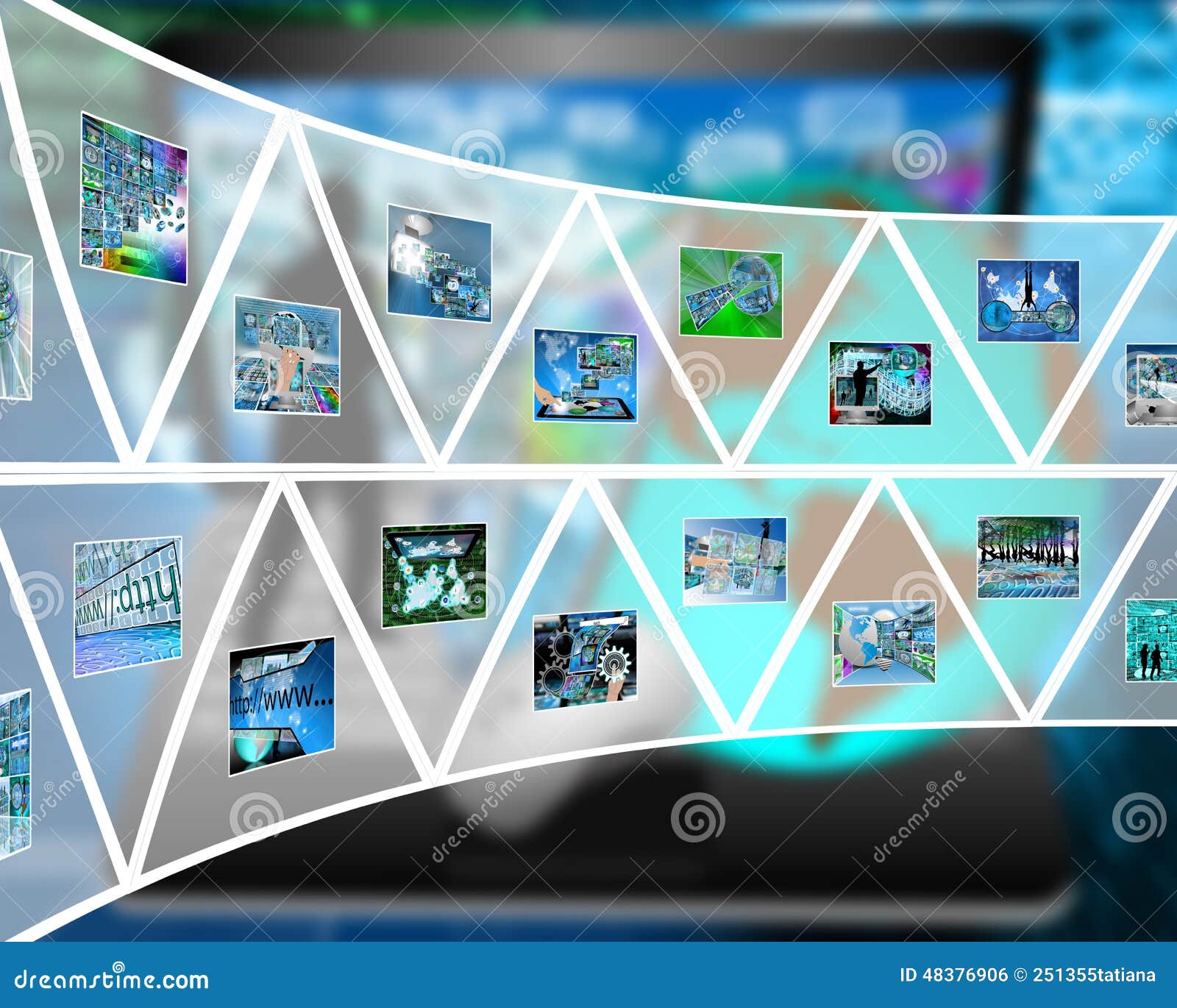Wall of triangles stock photo. Image of data, magnifying - 48376906
