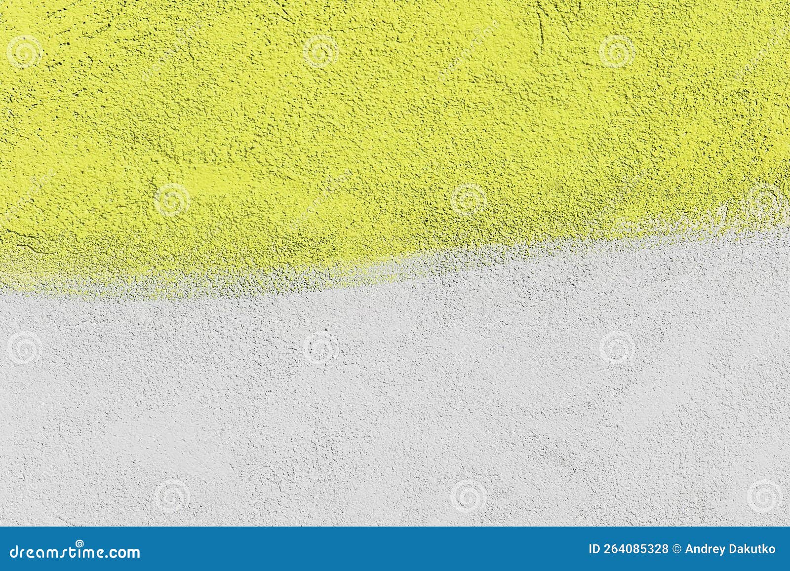 Wall Two Tone Colors: Yellow and White Paint on Concrete Surface Design ...