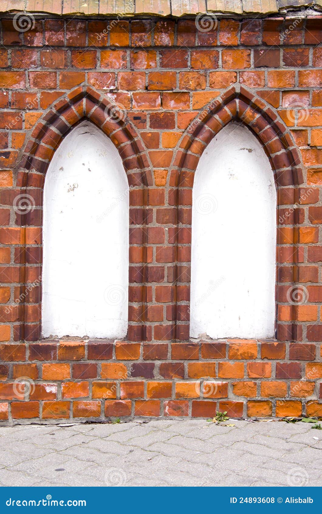 Wall with two windows arc stock photo. Image of historical - 24893608