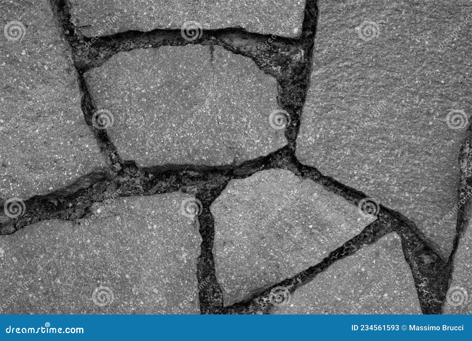 Wall of Various Uneven Tiles Stock Image - Image of marble, black ...