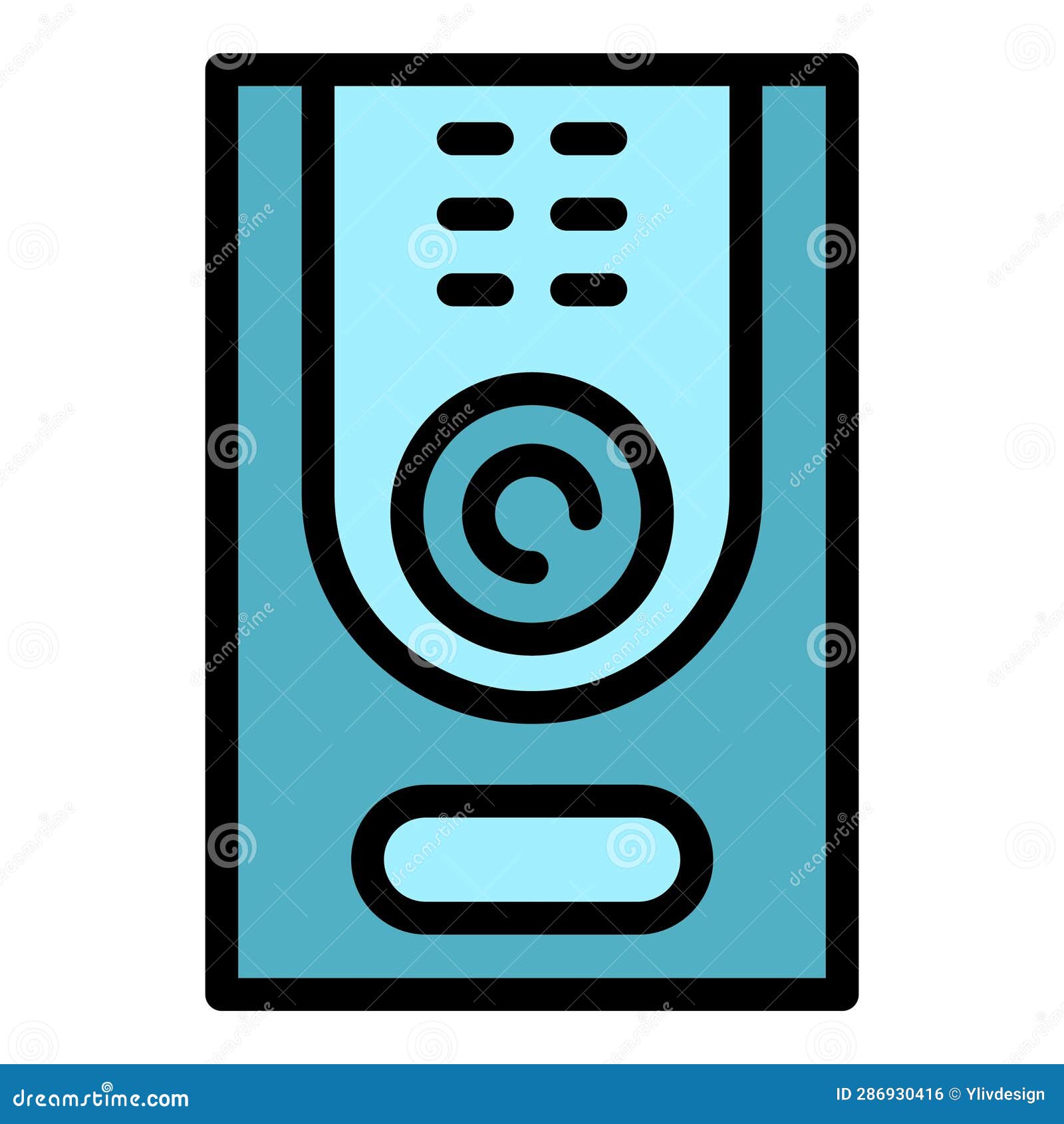 Wall Video Intercom Icon Vector Flat Stock Vector - Illustration of ...