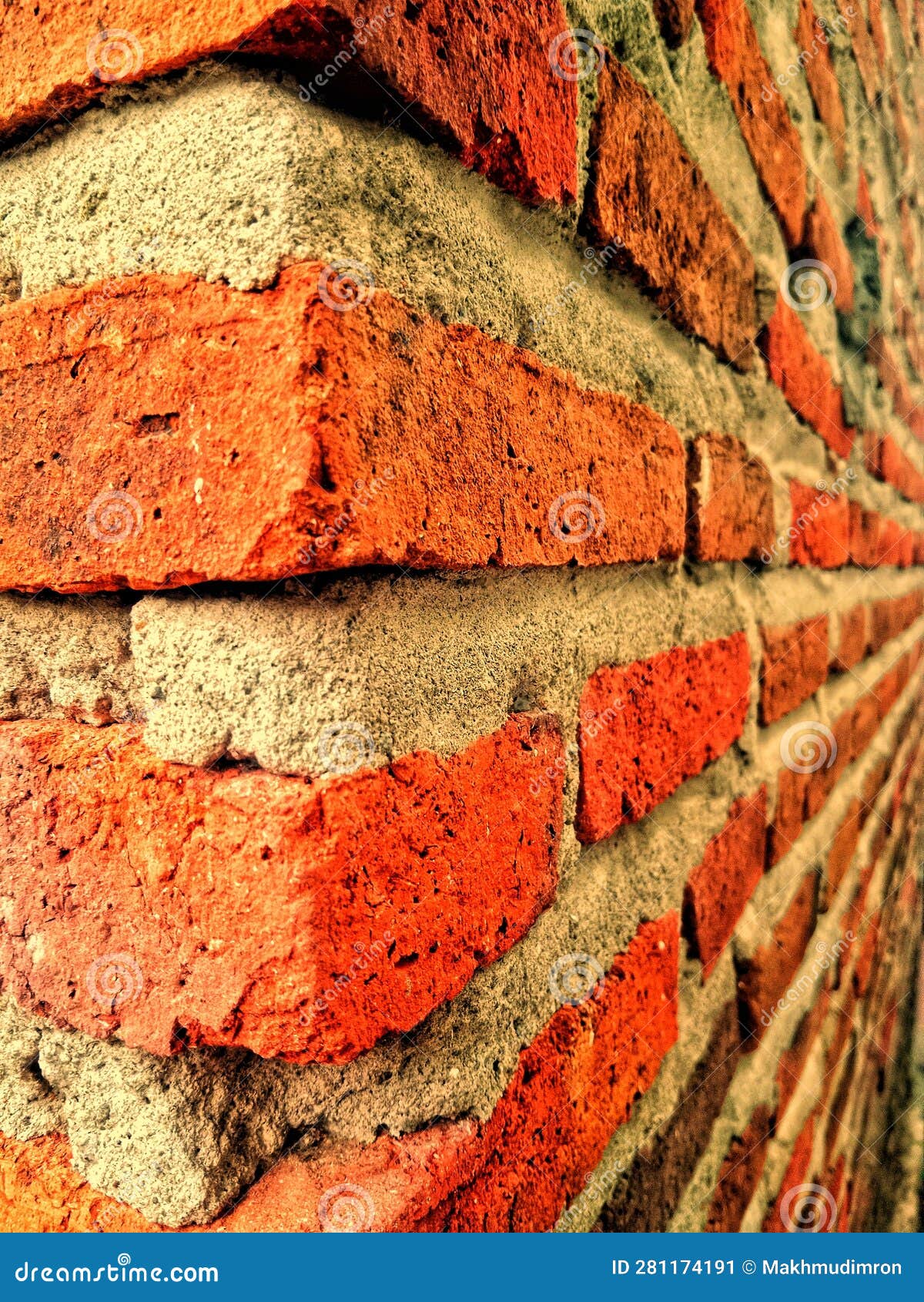 Wall Vintage Brick Sunset My Sweet Home Stock Image - Image of vintage ...