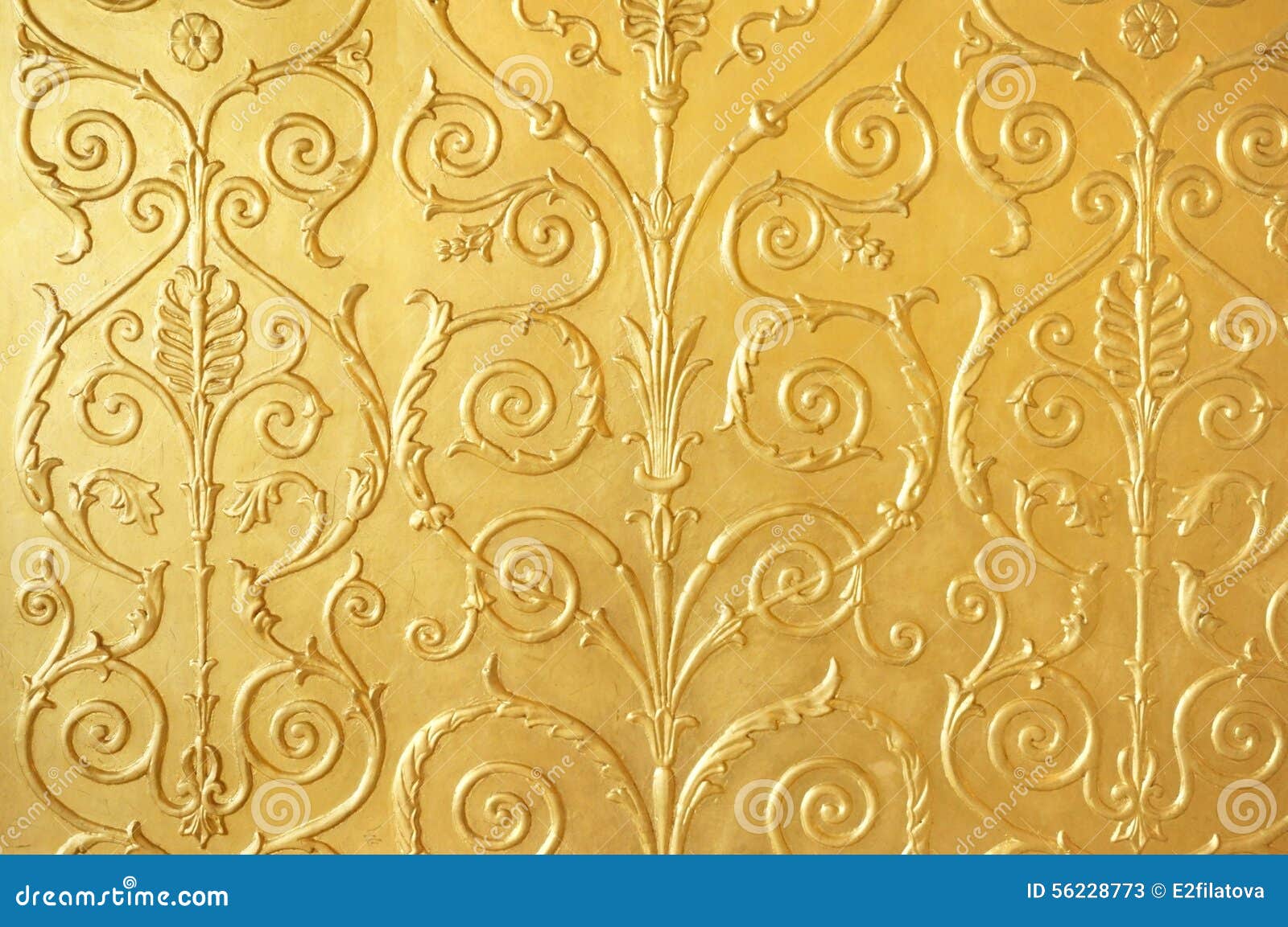 Wall vintage gilded tile stock image. Image of mural - 56228773