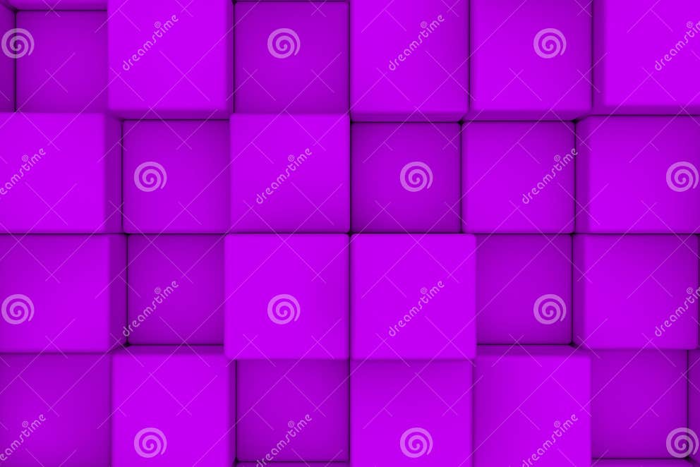 Wall of violet cubes stock illustration. Illustration of gold - 78781626