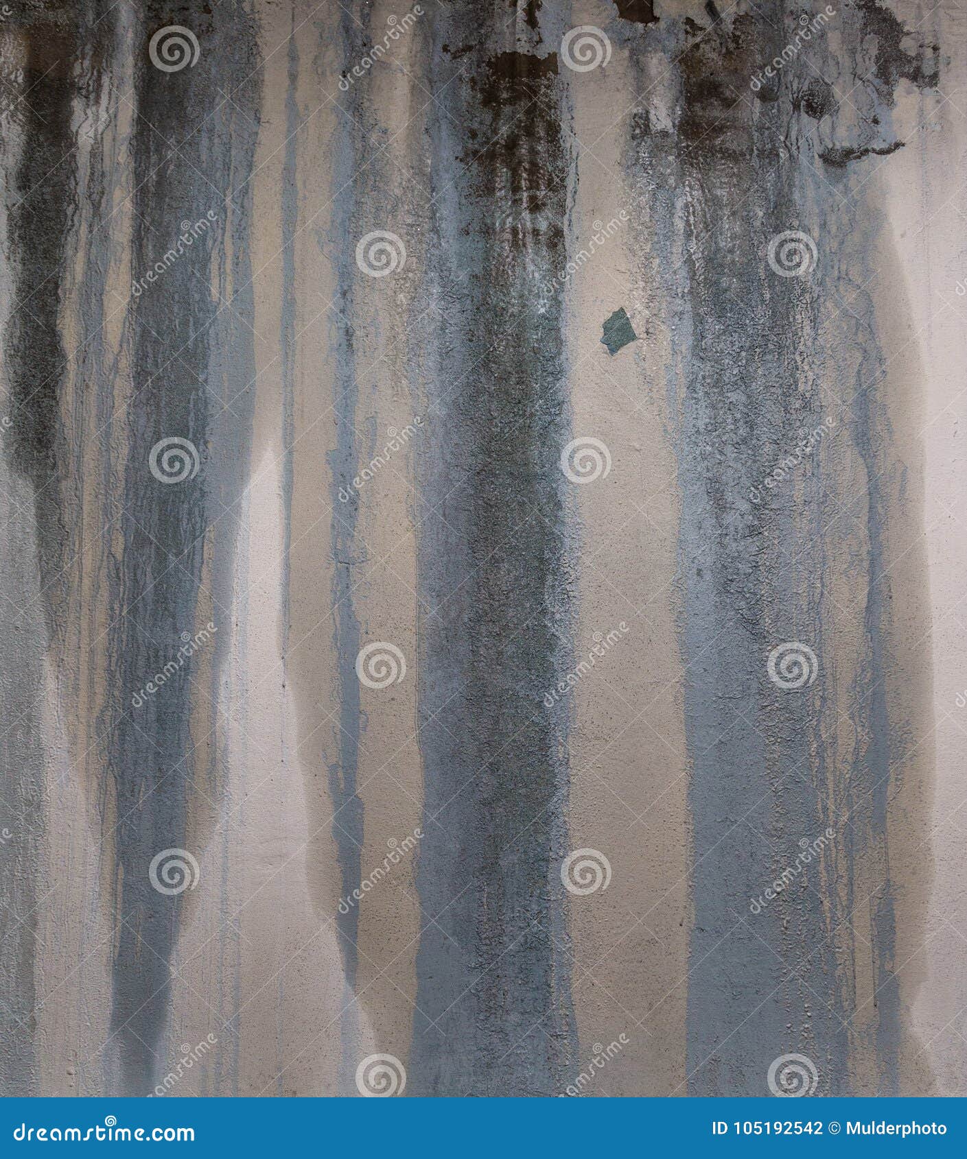 Wall with Water Streaks on Damaged Plaster. Crumbling Wall Texture ...