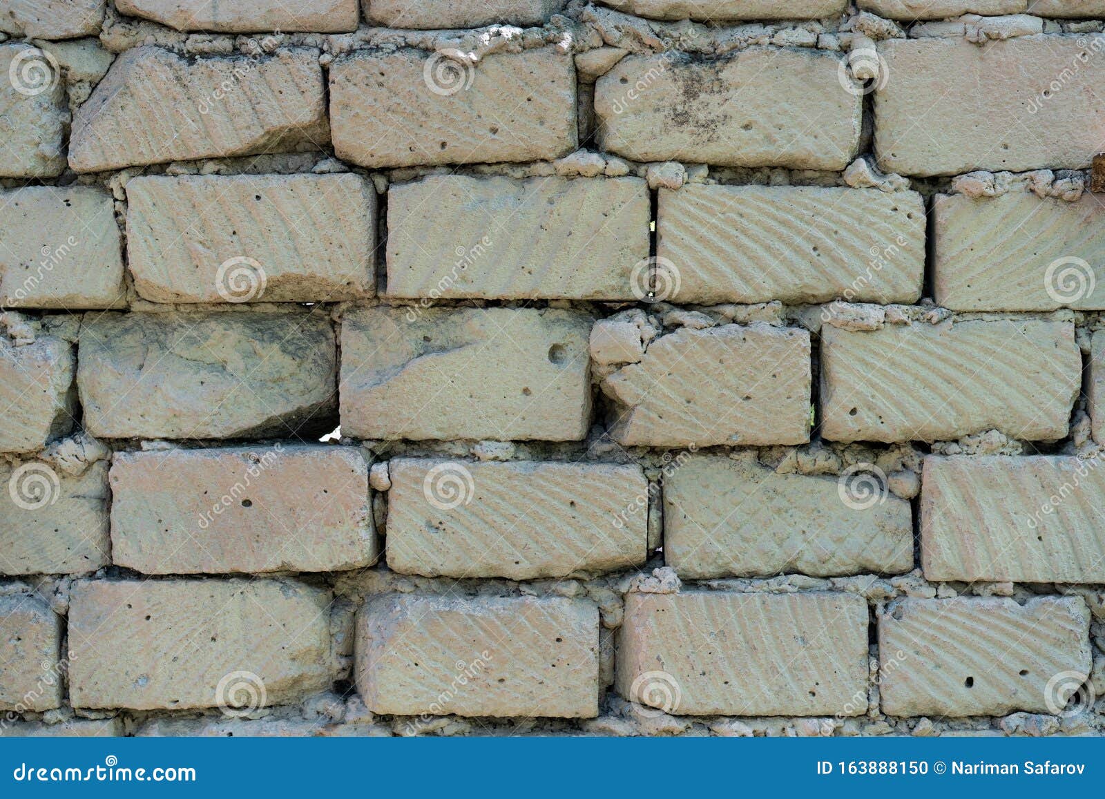 Wall of White Concrete Blocks As Background or Texture Stock Photo ...