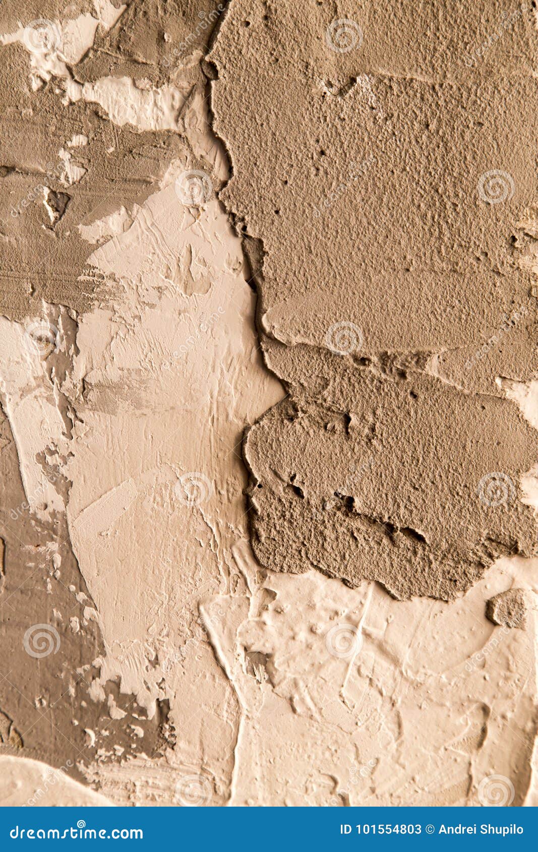 Wall with White Plaster Applied As a Background Stock Image - Image of ...