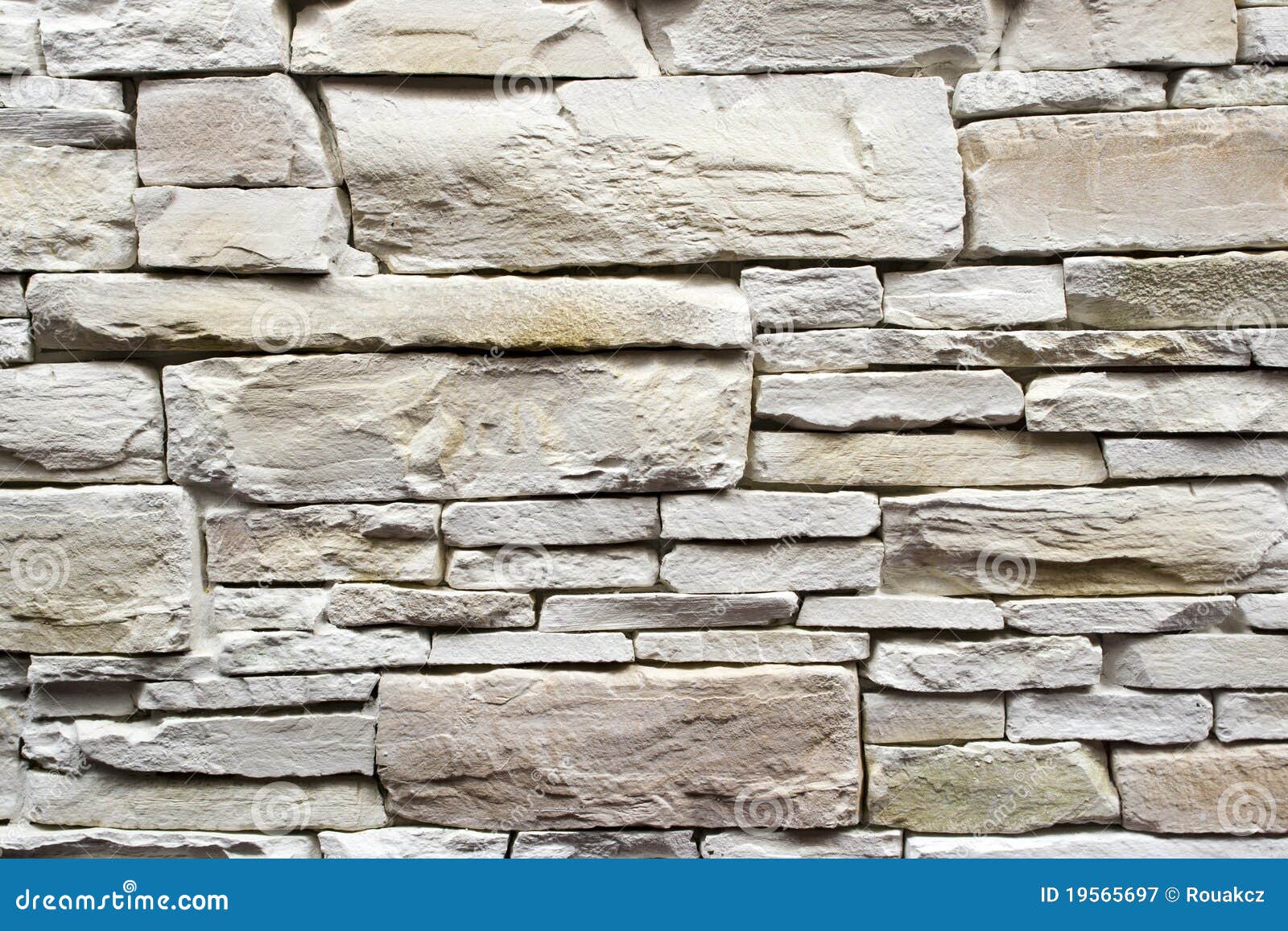 Wall from white stone stock image. Image of bricklayer - 19565697