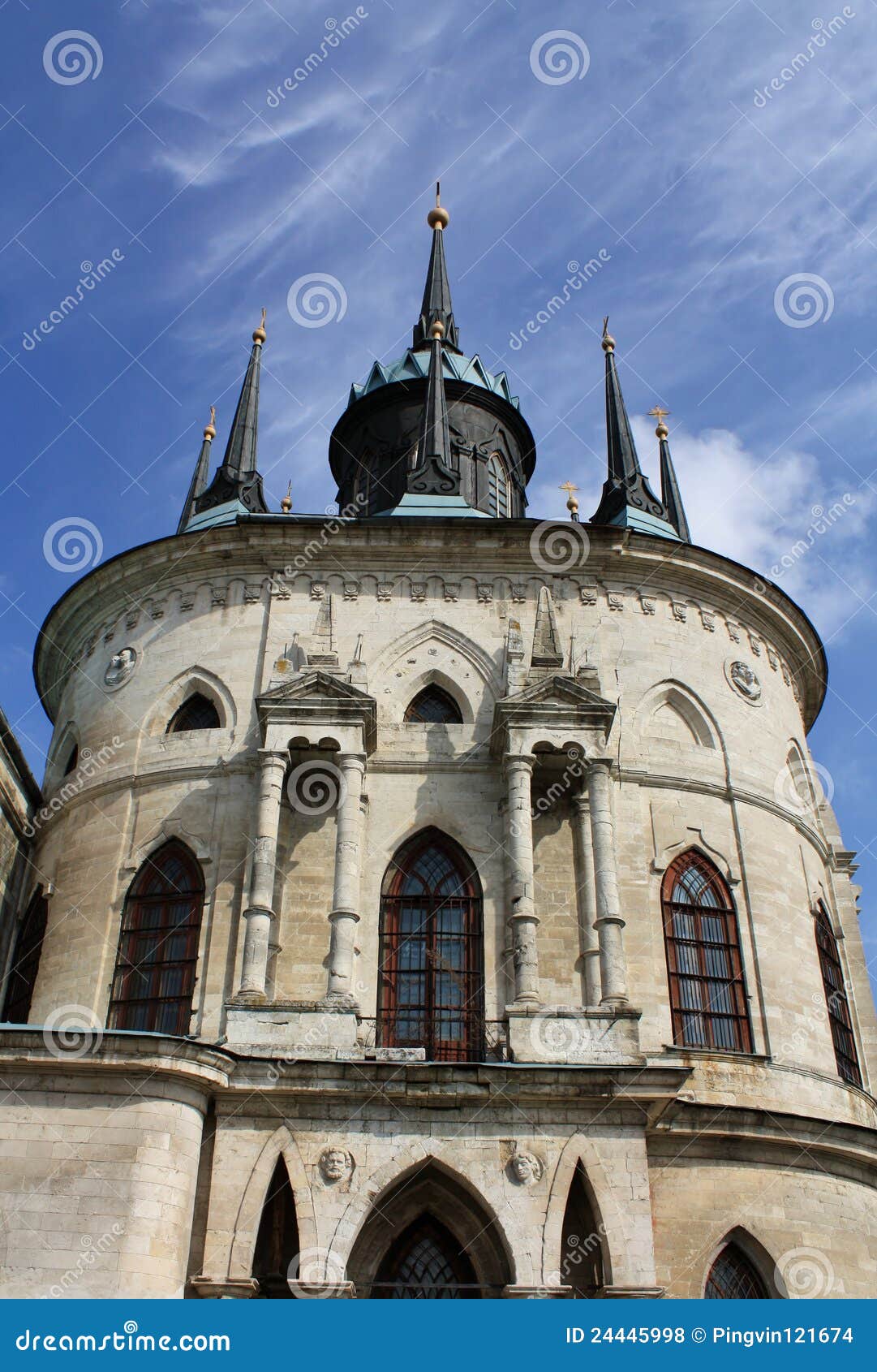 Wall of the White Stone Gothic Church Stock Photo - Image of gothic ...