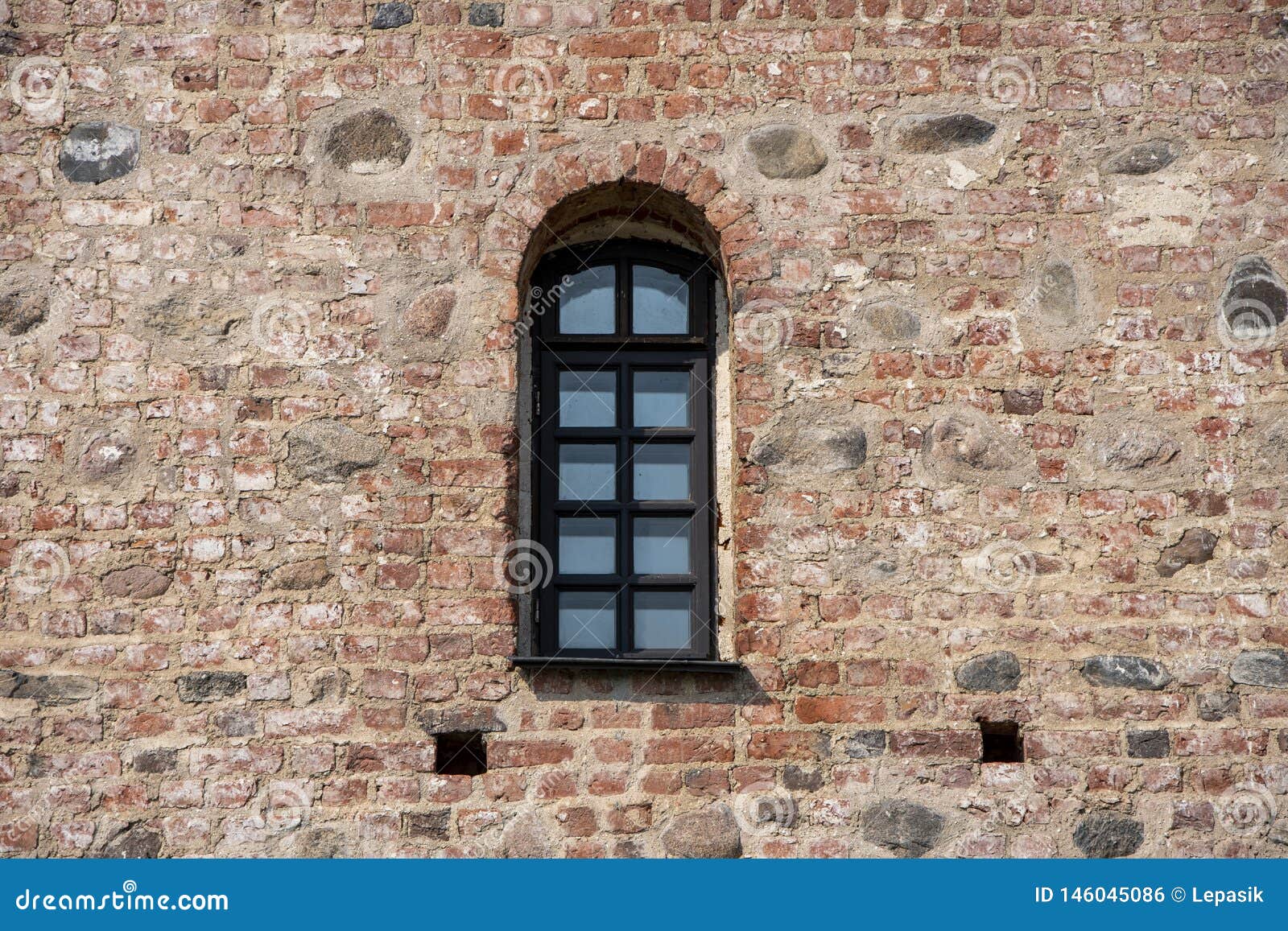 The Wall with the Window, the Ancient Castle, Stone Masonry, Historic ...