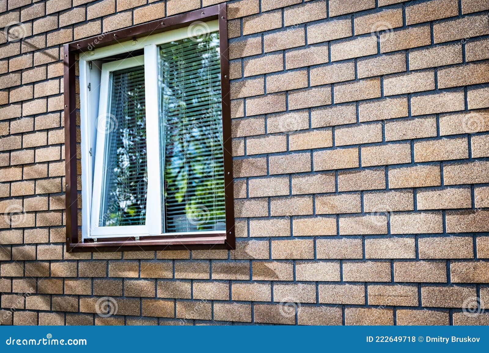 Wall with Window Perspective Stock Photo - Image of closeup, striped ...