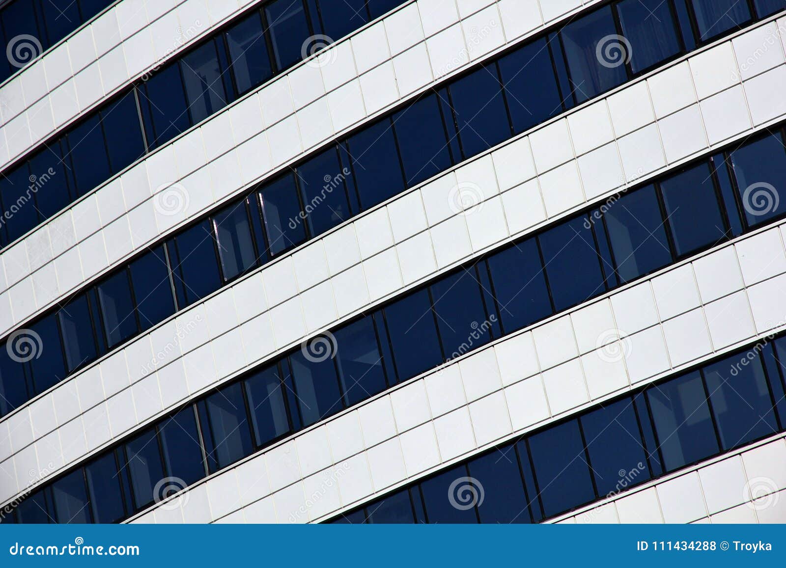 Wall and Windows of Modern Building. Stock Photo - Image of horizontal ...