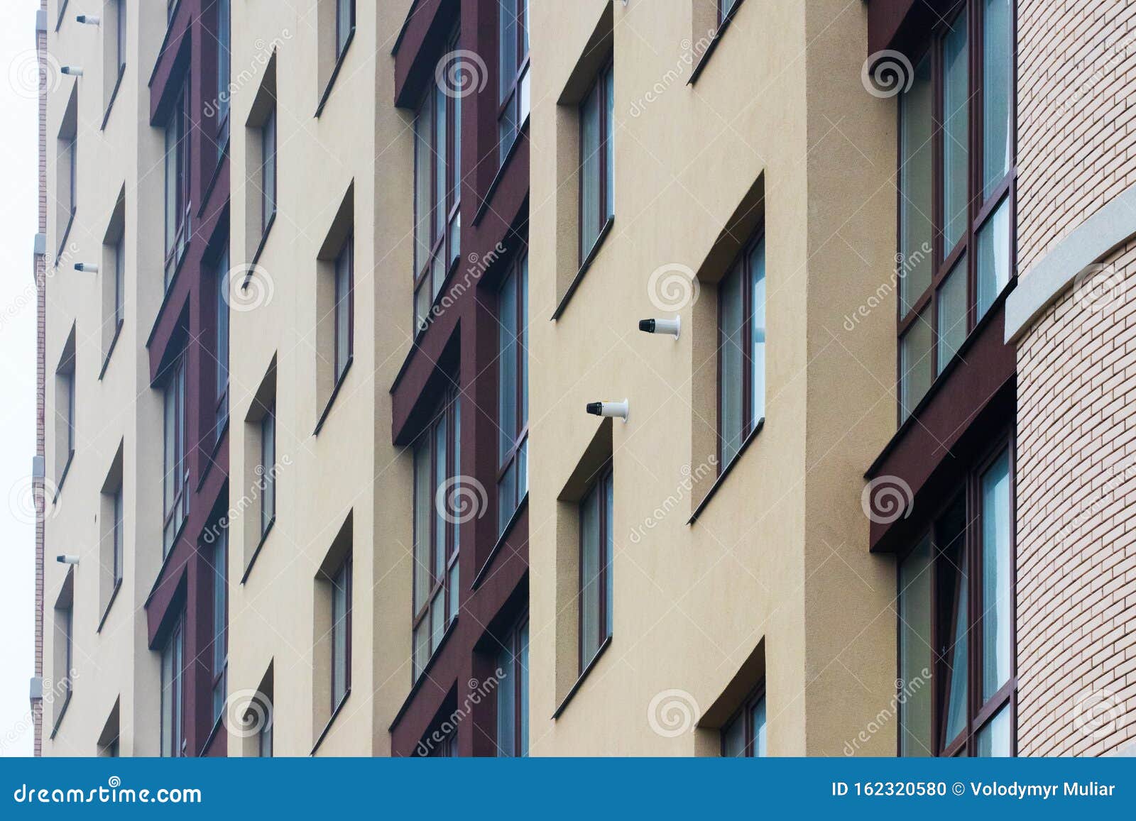 Wall with Windows of a Modern Multi-storey Building_ Stock Photo ...