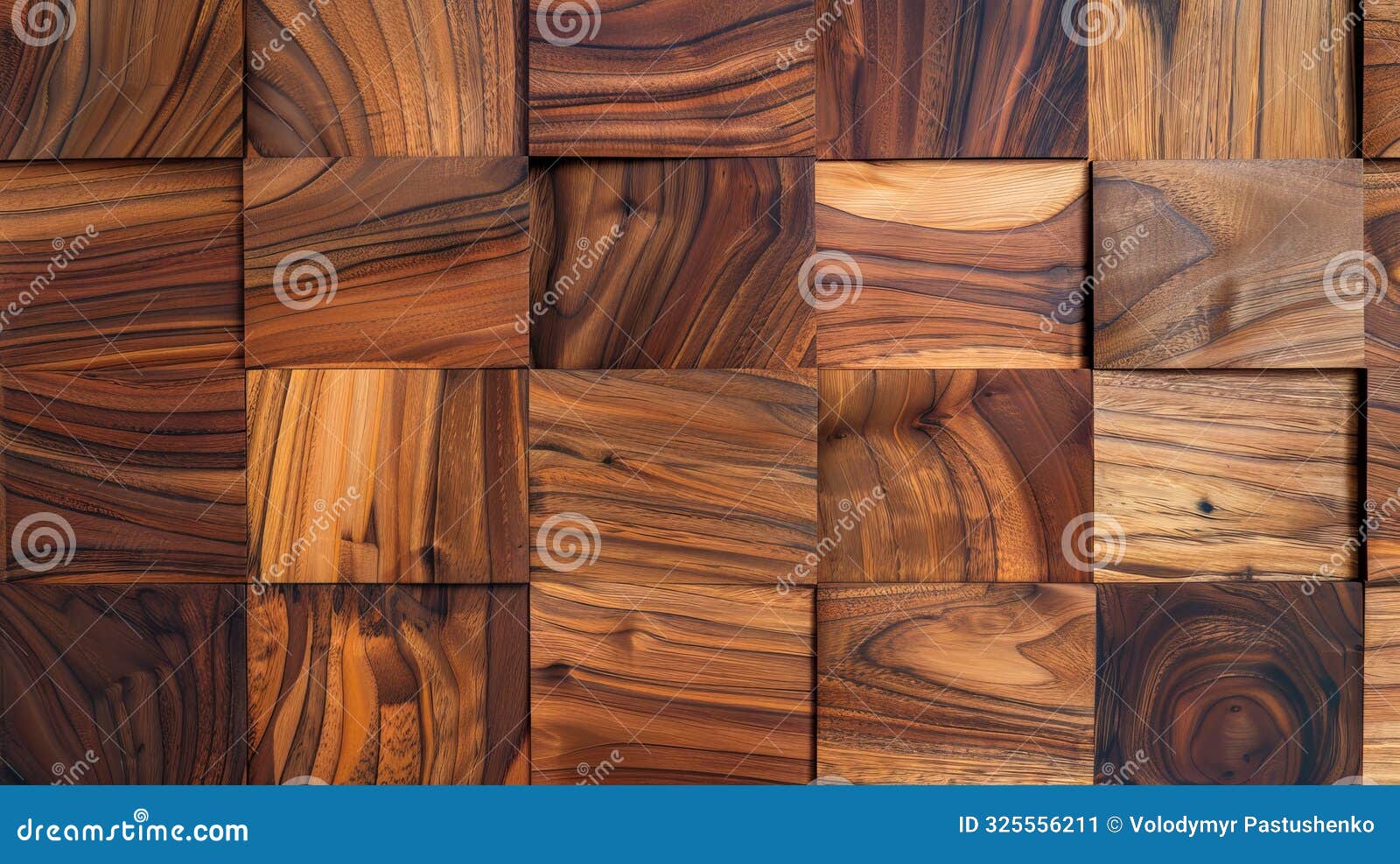 A Wall of Wood Blocks with Different Colors Stock Image - Image of ...
