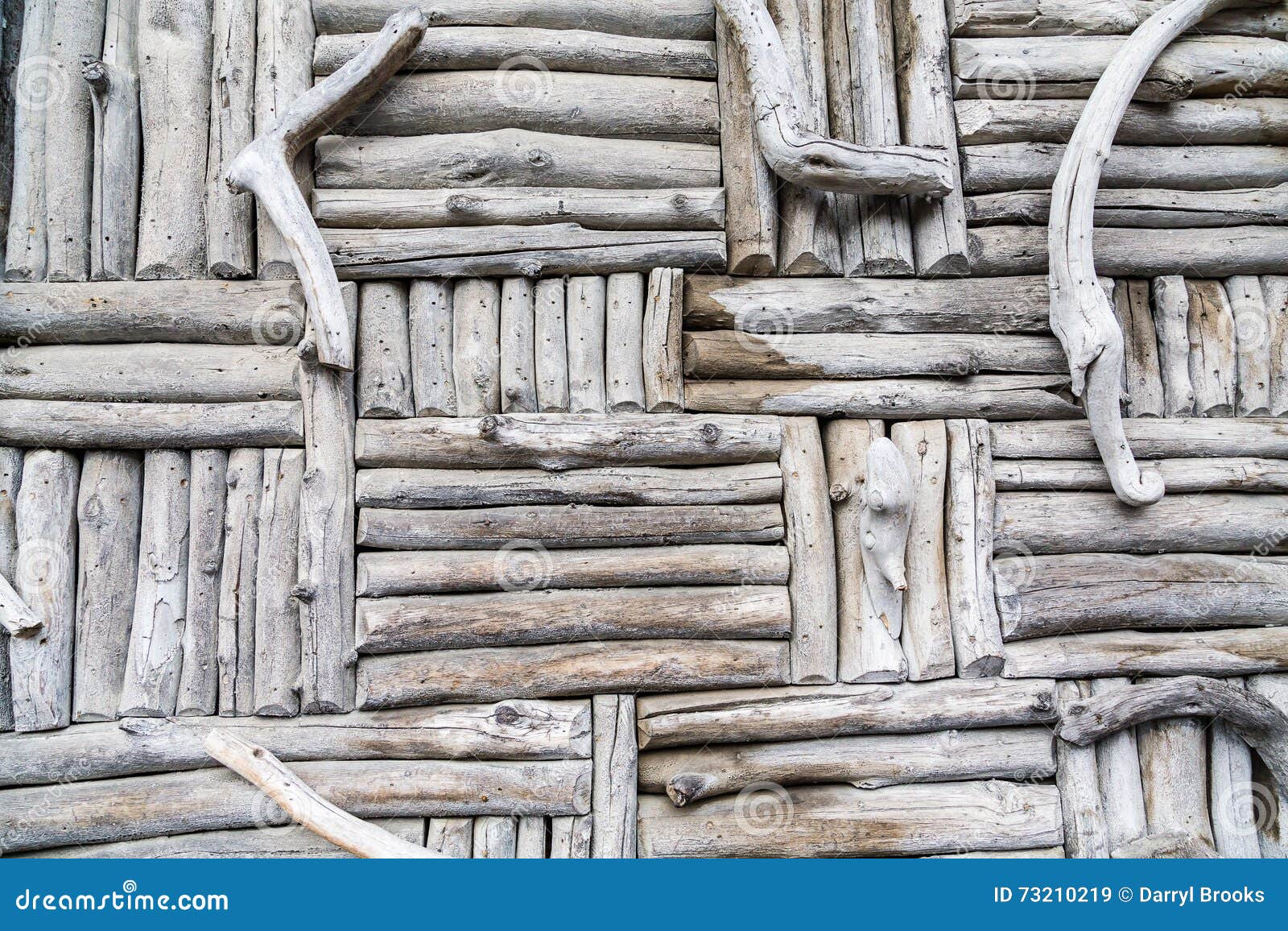 Wall of Wood and Horn stock image. Image of nature, wood - 73210219