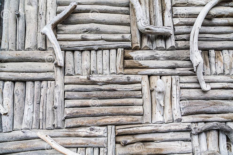 Wall of Wood and Horn stock image. Image of nature, wood - 73210219