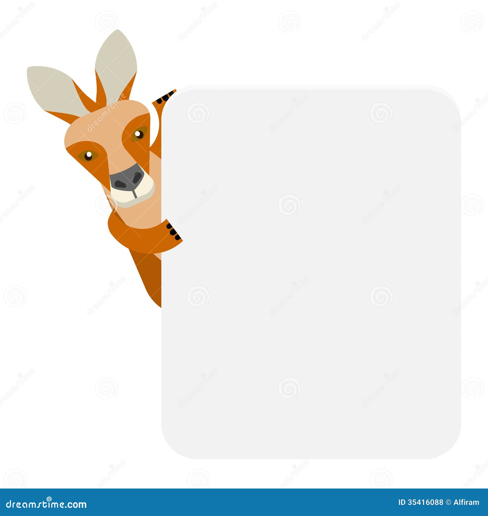Wallaby banner stock vector. Illustration of wallaby - 35416088