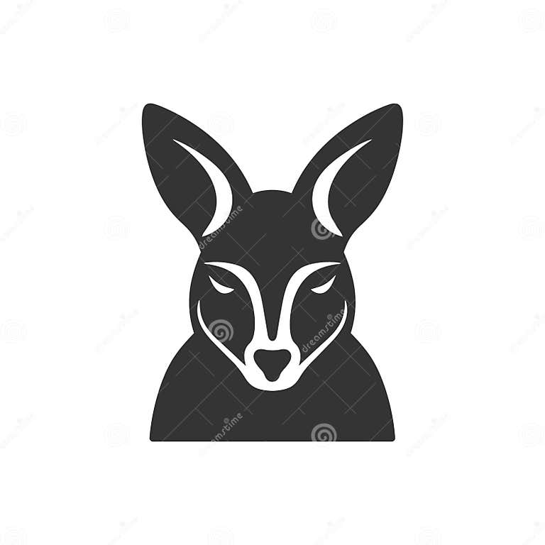 Wallaby icon stock vector. Illustration of mammal, symbol - 293140302