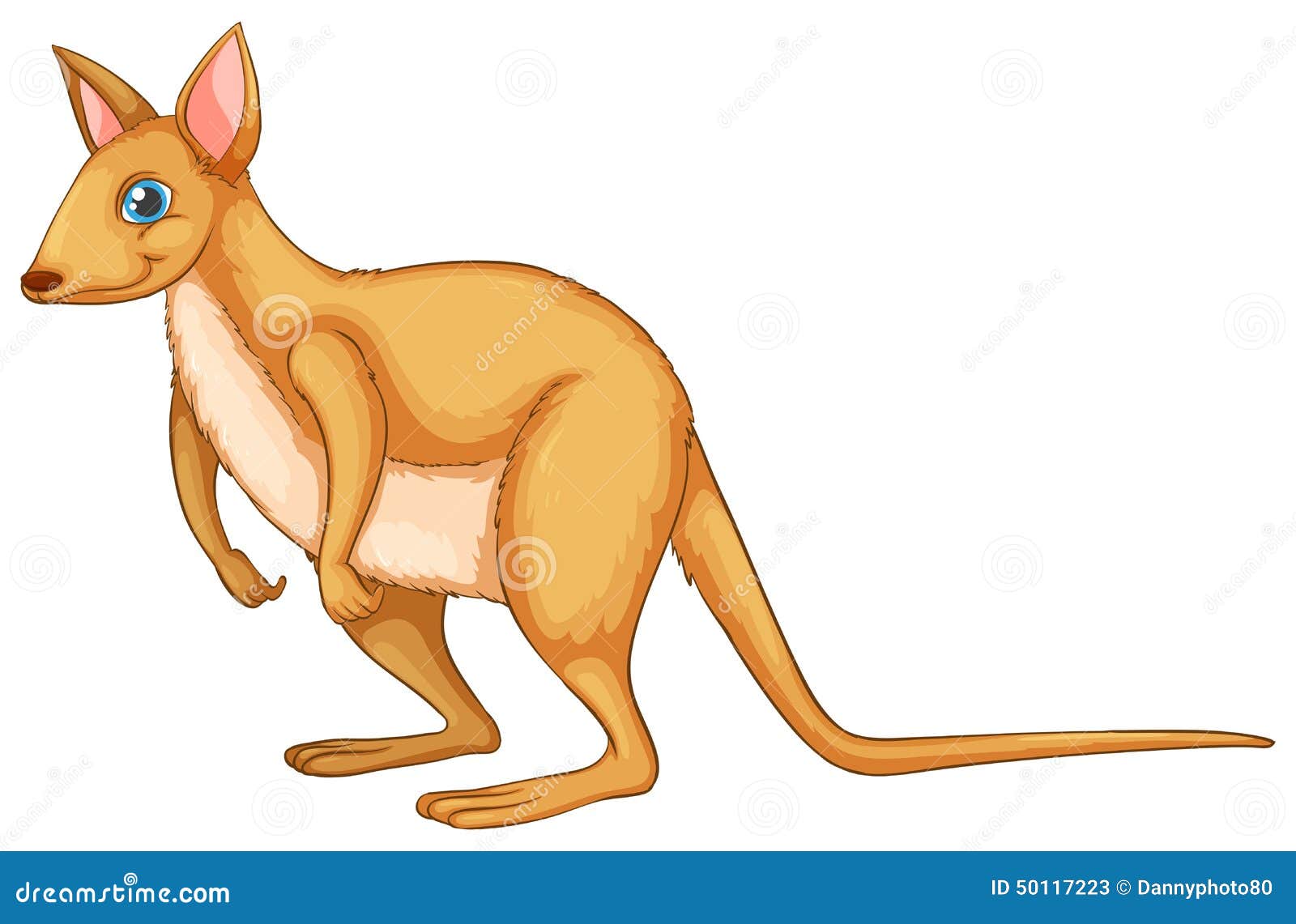 Wallaby stock vector. Illustration of marsupial, jumping - 50117223