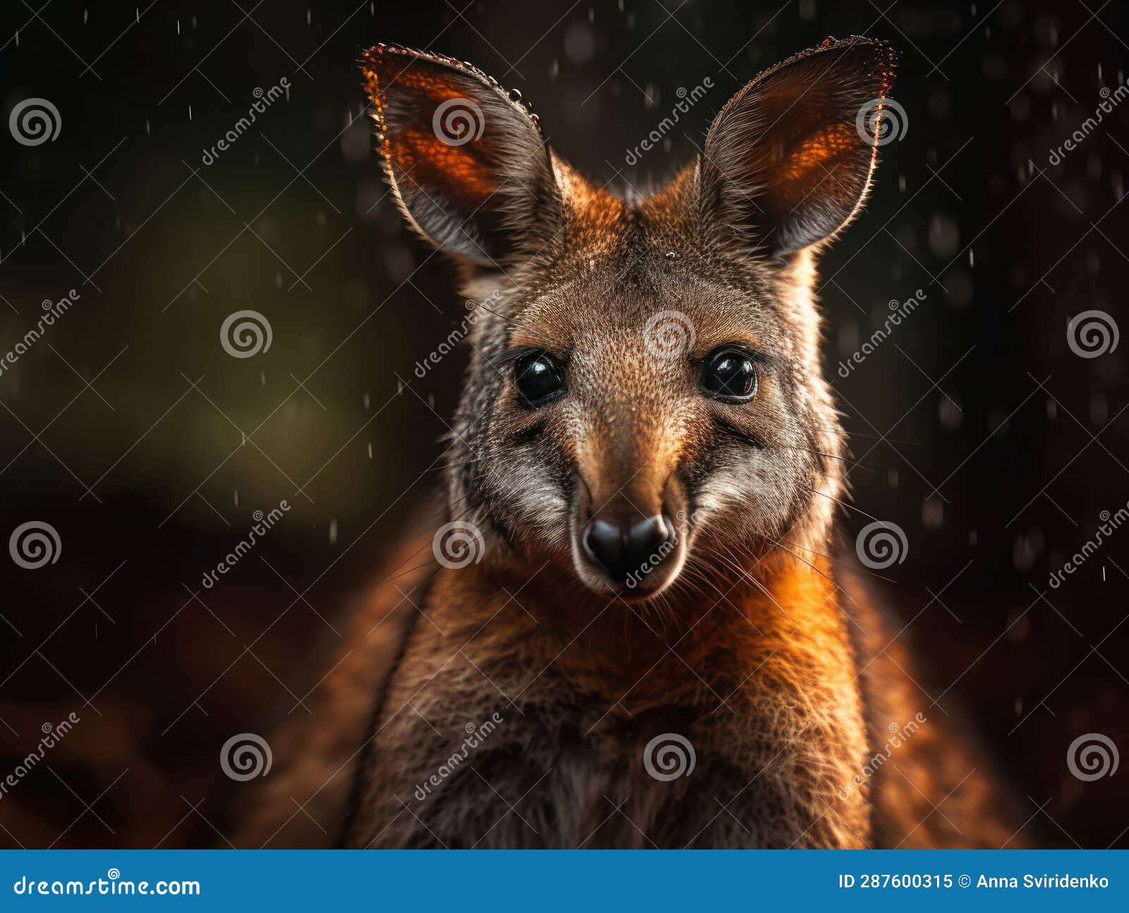 Wallaby Portrait Created with Generative AI Technology Stock ...