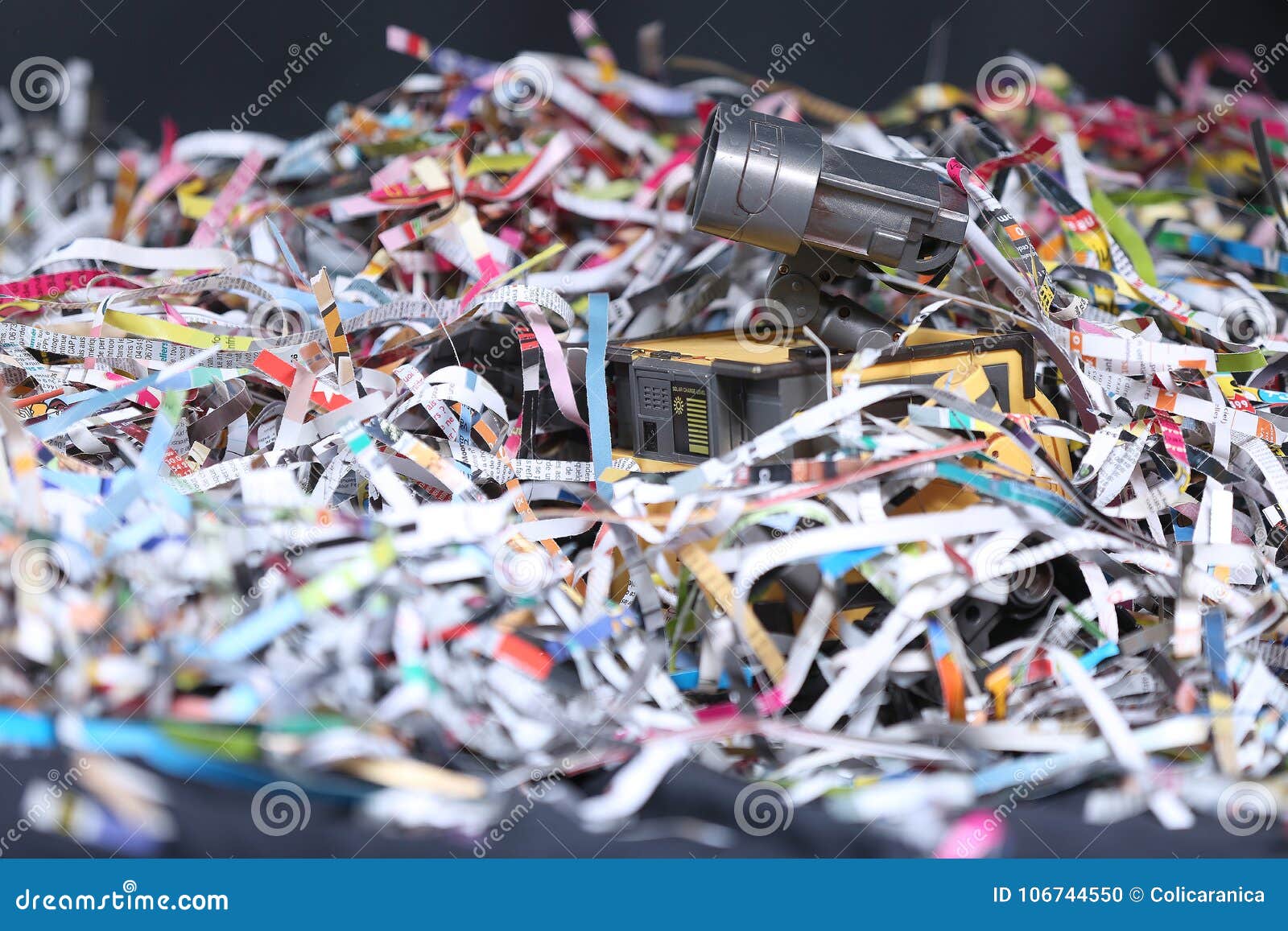 Wall-e Playing With Shredded Paper Editorial Image | CartoonDealer.com ...