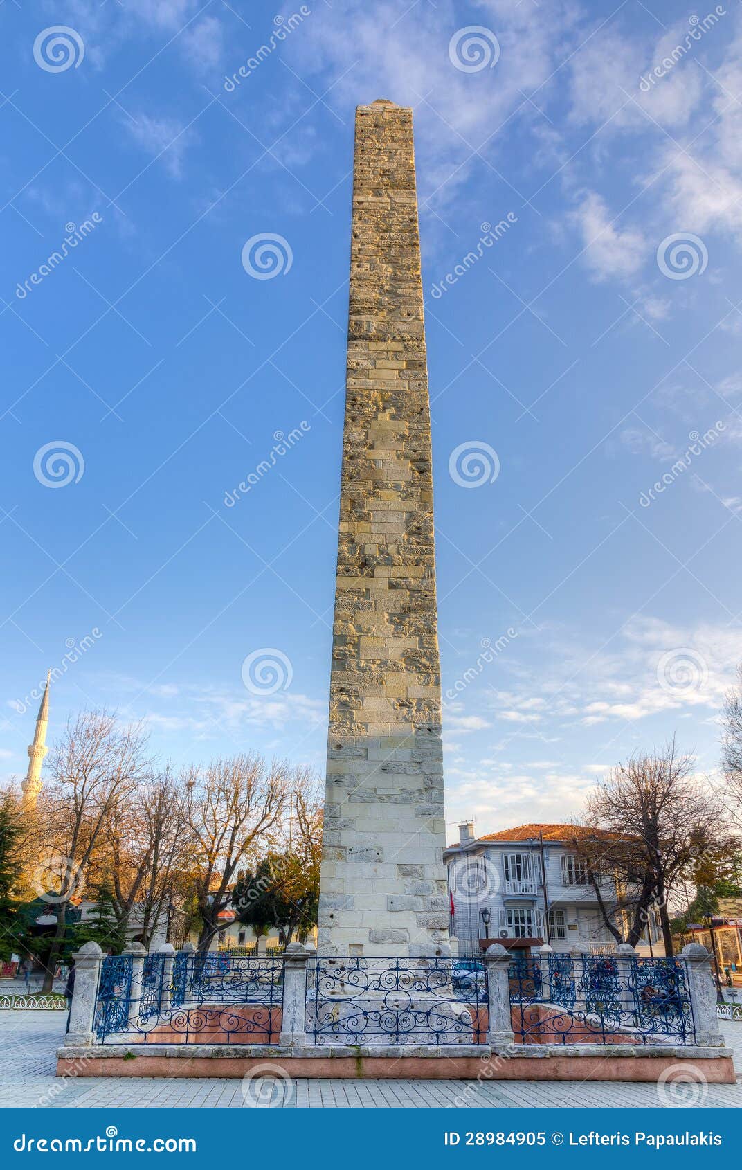 The Walled Obelisk, Istanbul, Turkey Stock Image - Image of obelisk ...