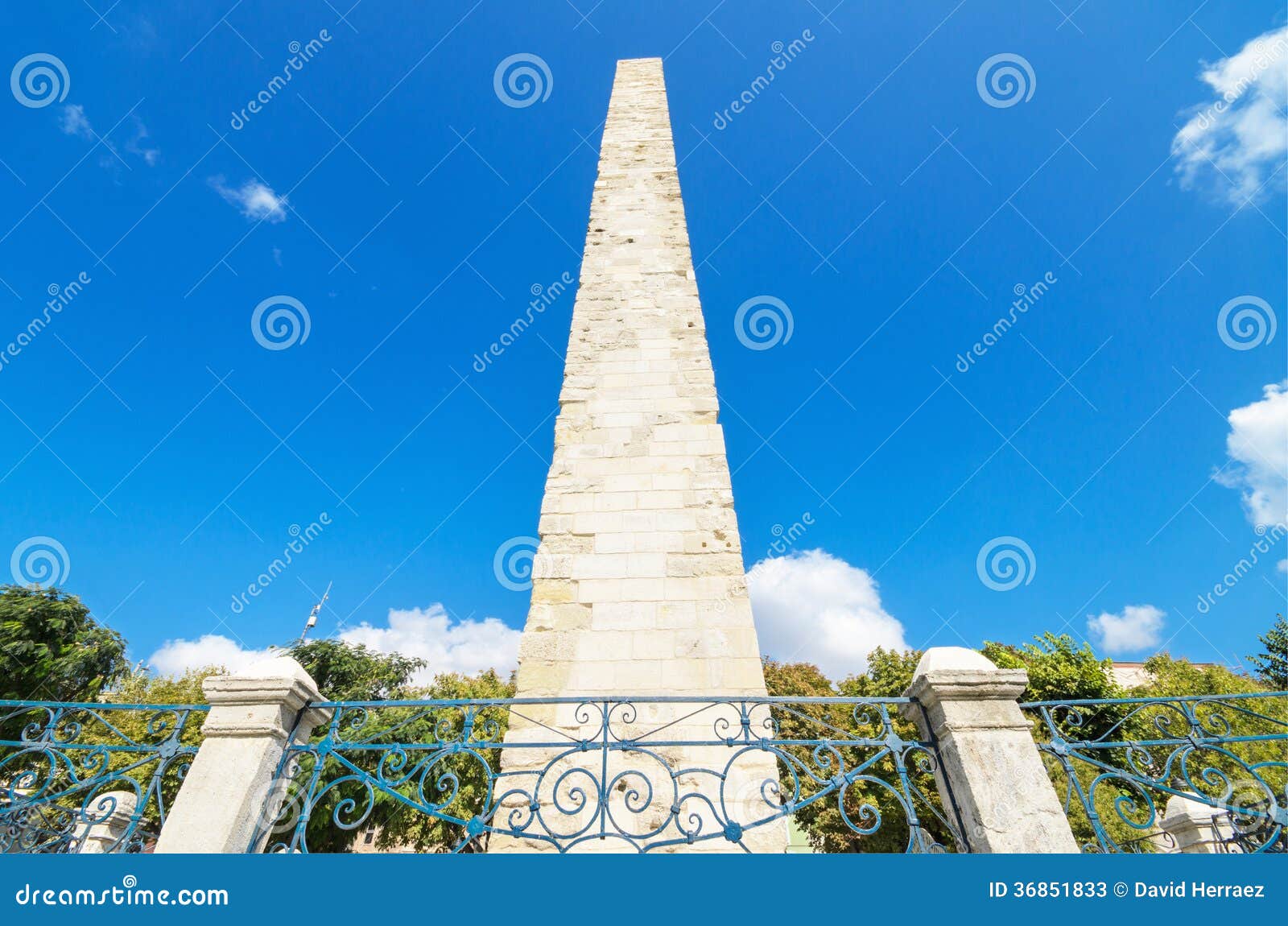 The Walled Obelisk Istanbul, Turkey. Stock Image - Image of history ...
