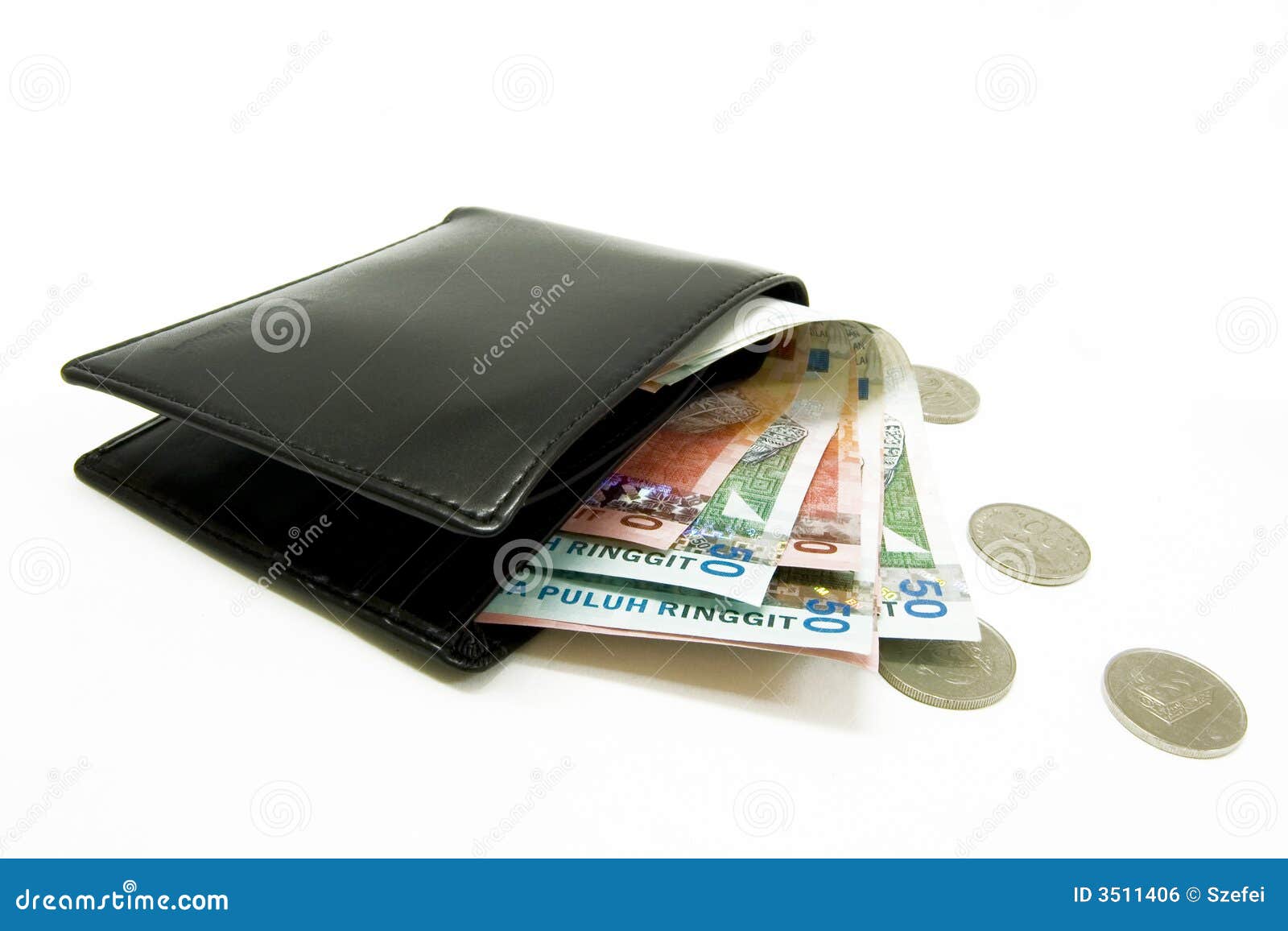 Wallet stock photo. Image of cent, exchange, finance, change - 3511406