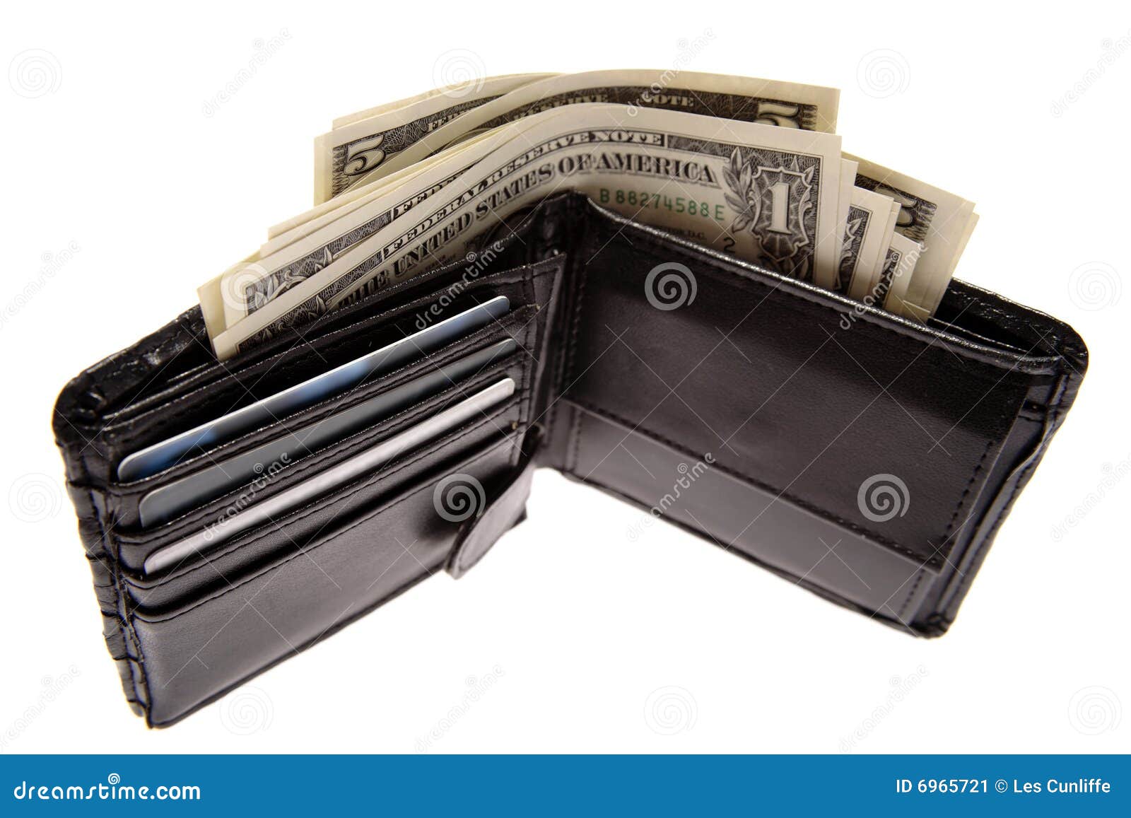 Wallet stock image. Image of success, banknotes, studio - 6965721