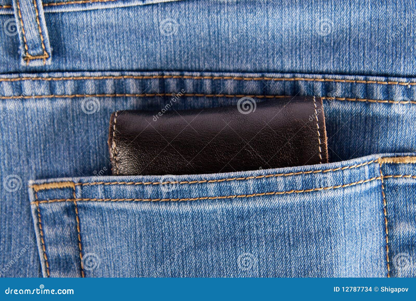 Wallet in Back Pocket of Jeans Stock Photo - Image of wallet, currency ...