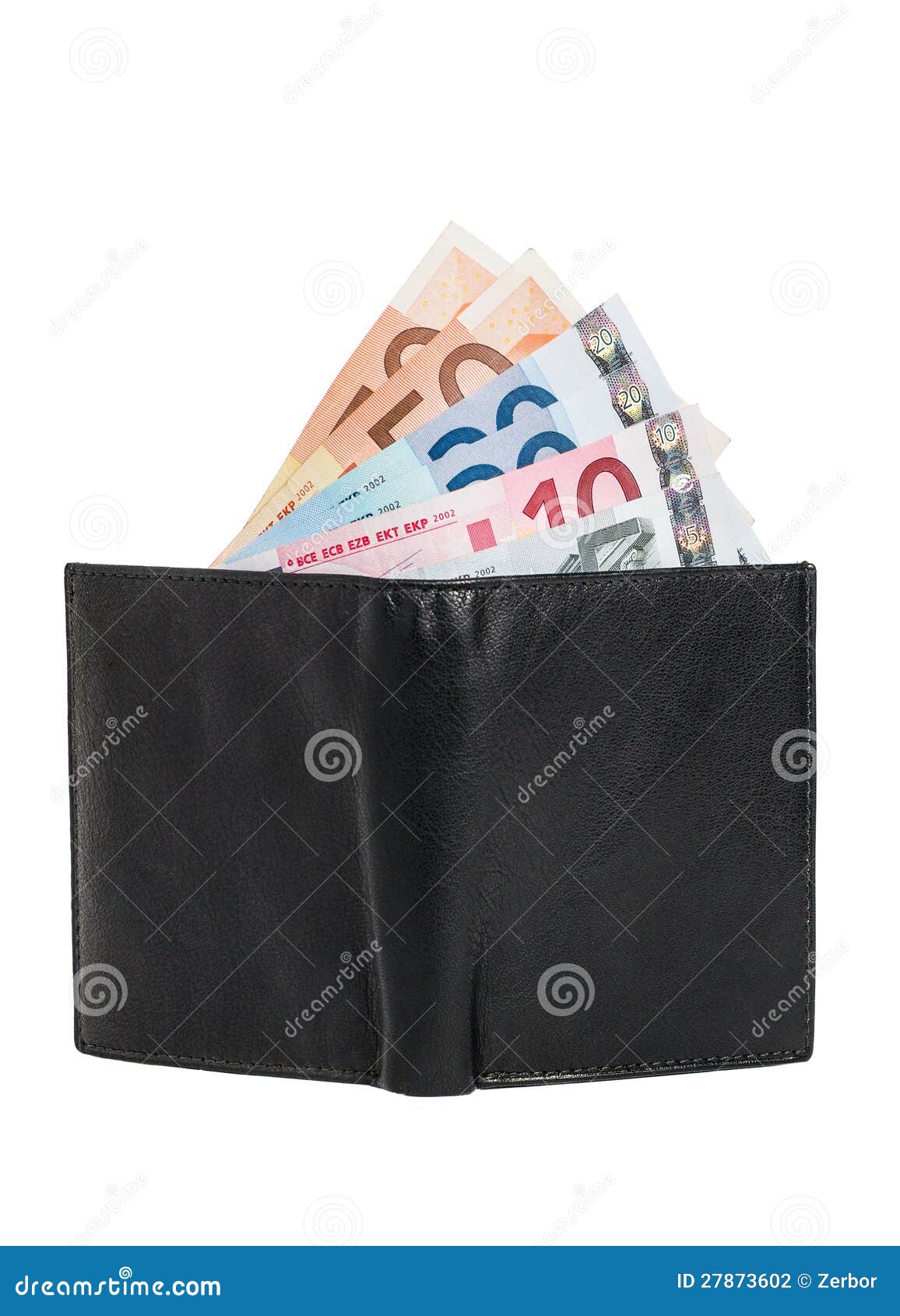 A wallet with banknotes stock photo. Image of investment - 27873602