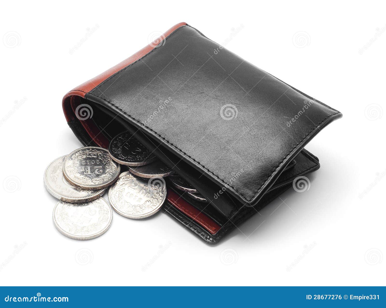 Wallet with coins stock photo. Image of accessory, business - 28677276