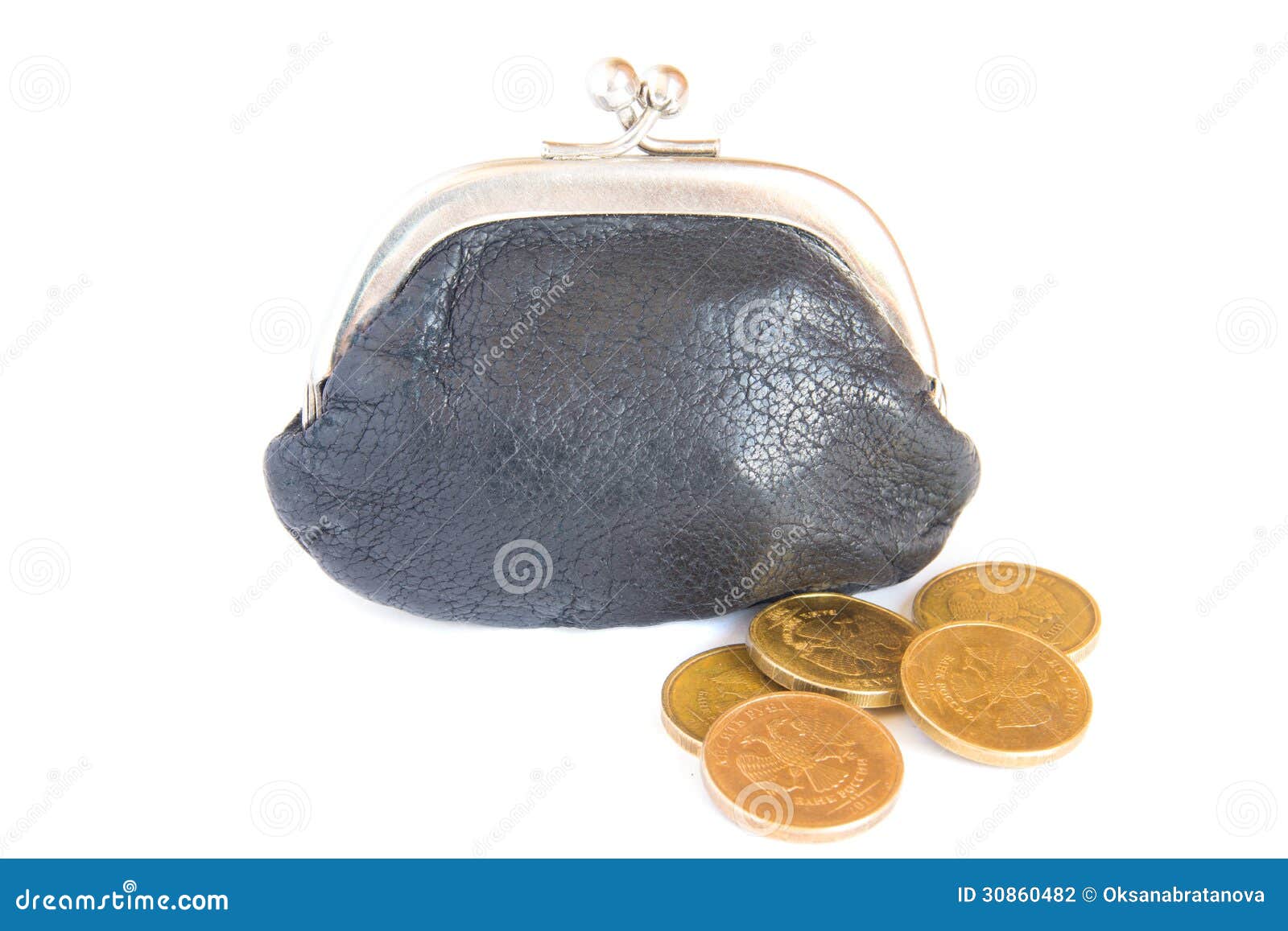 Wallet and coins stock photo. Image of banking, investment - 30860482