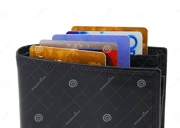 Wallet with credit cards stock image. Image of banking - 2276745