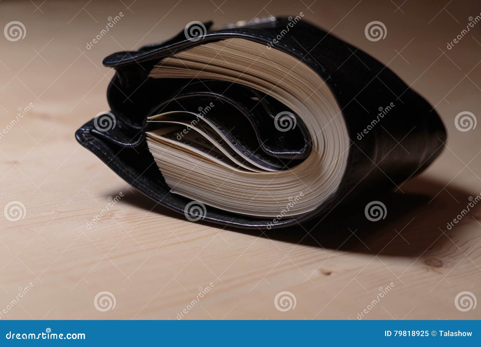 Wallet full of cash. stock image. Image of closeups, cash - 79818925