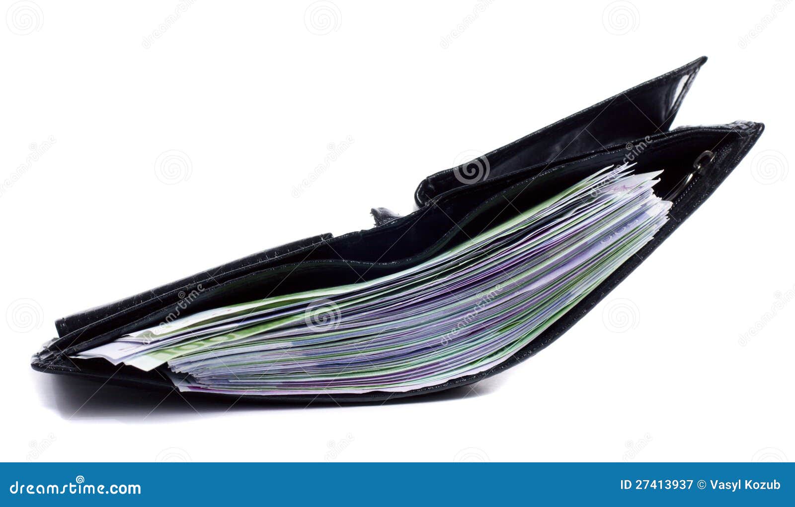 Wallet full of money stock image. Image of accounting - 27413937