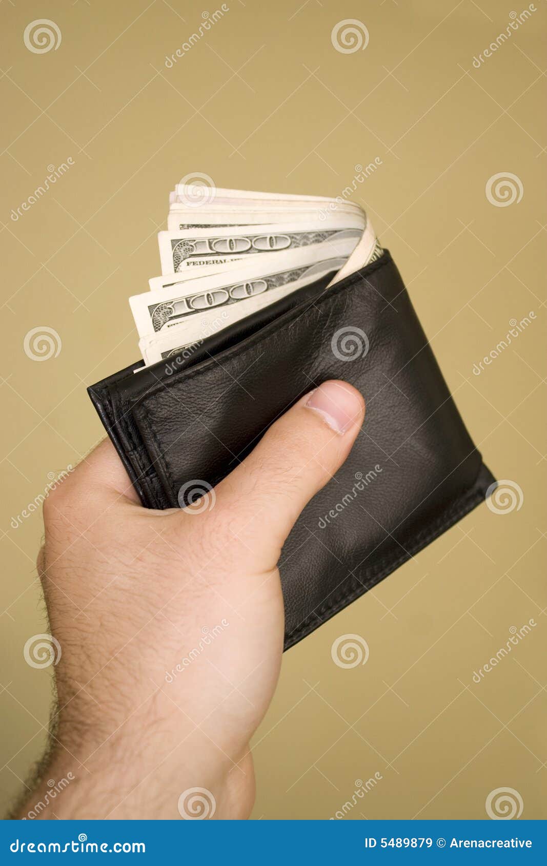 Wallet Full of Money stock image. Image of dollars, giving - 5489879
