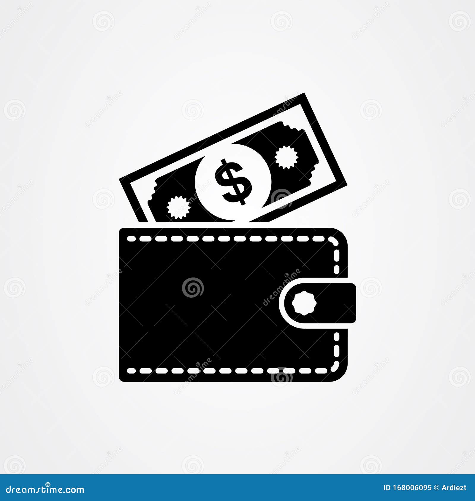 Wallet Icon Logo Design. Simple Flat Vector Illustration Stock Vector ...