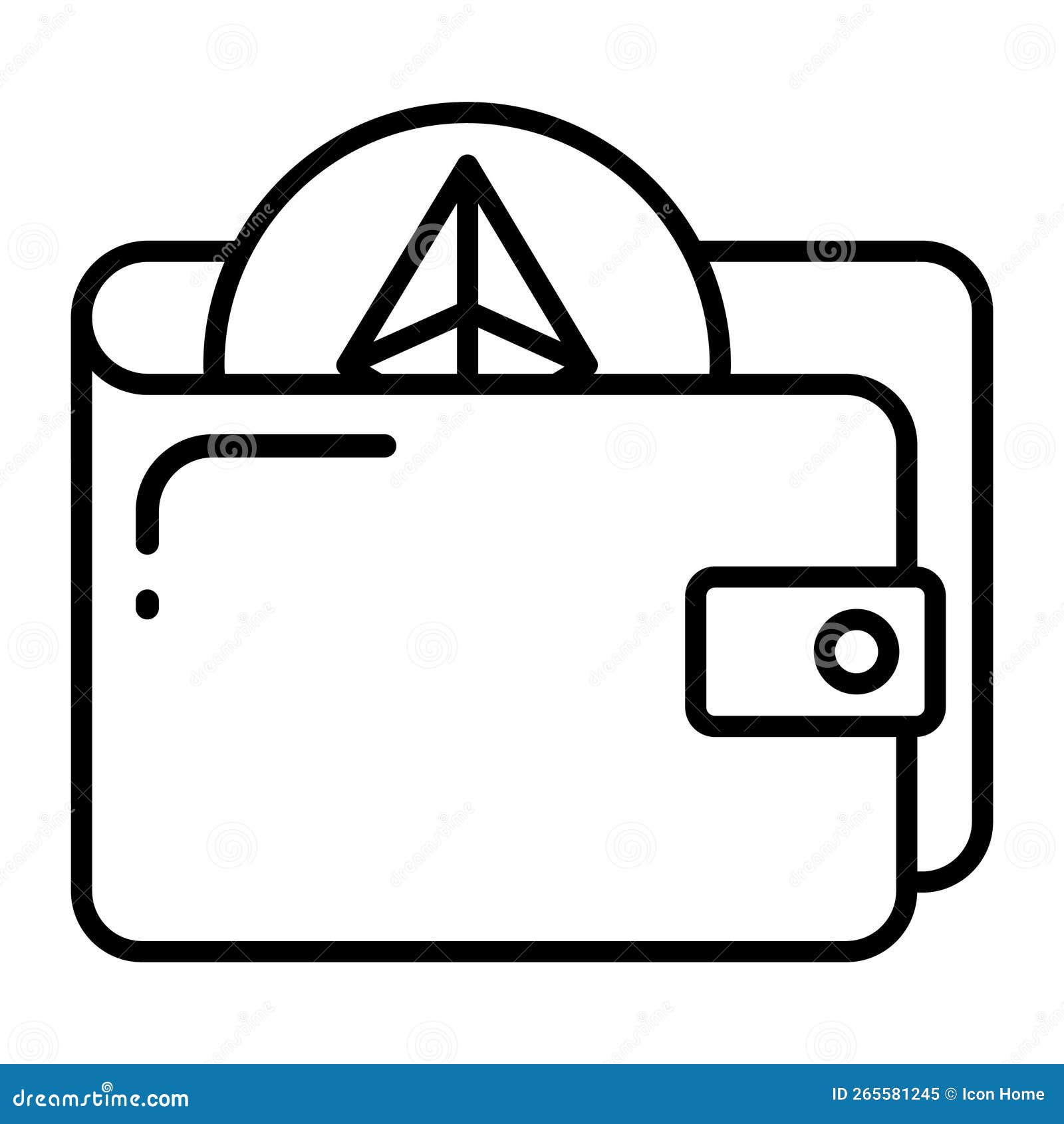 Wallet Icon, Non-fungible Token, Digital Technology Cartoon Vector ...