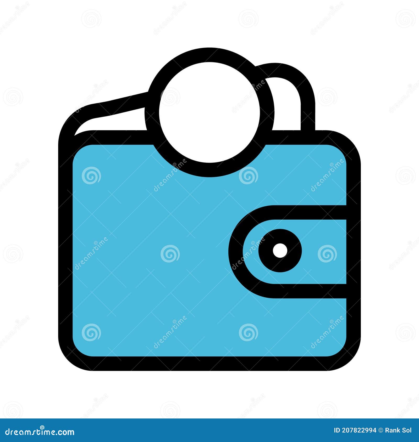 Wallet Isolated Fill Vector Icon Which Can Easily Modify or Edit Stock ...