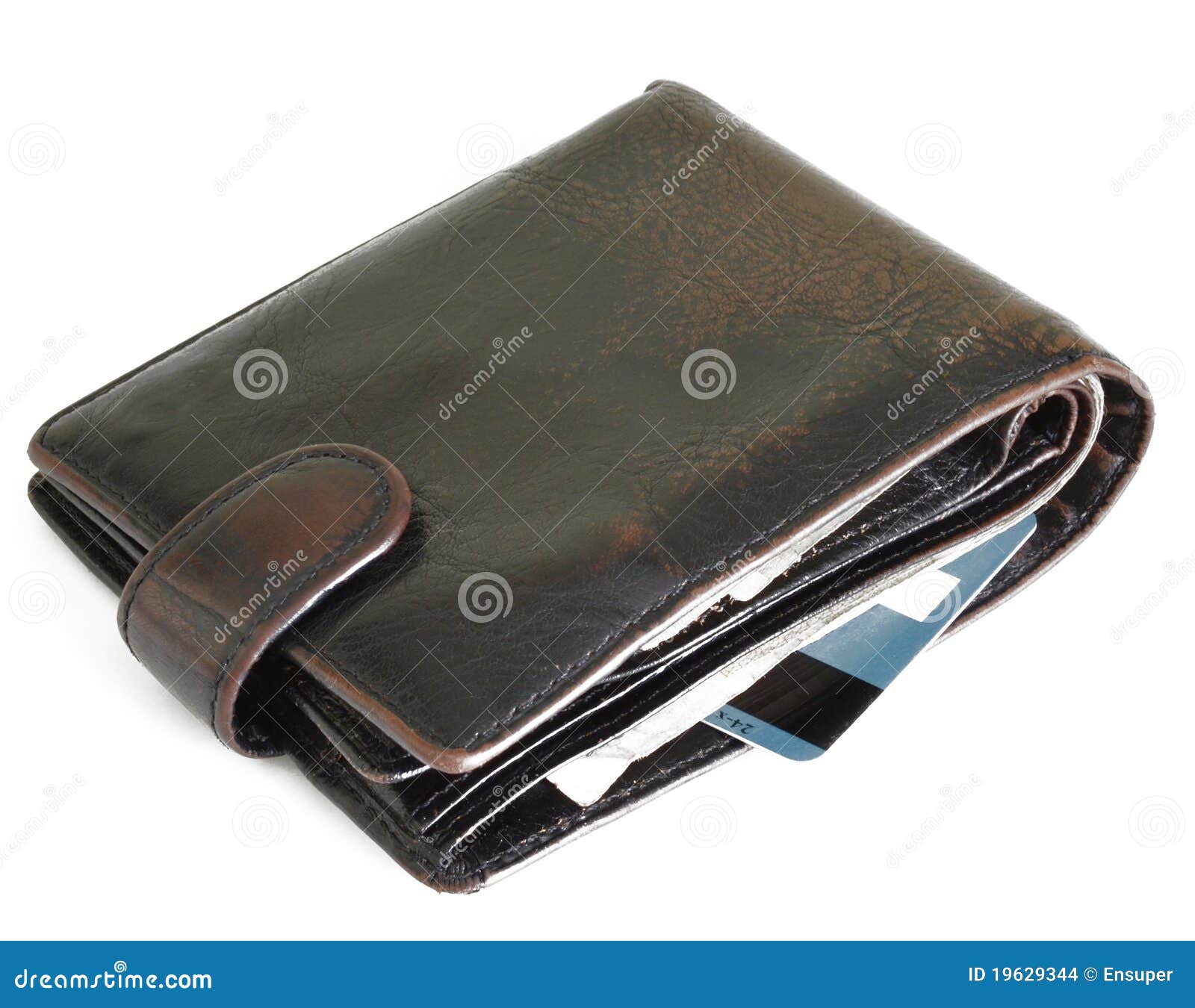 Wallet Isolated on White Background Stock Photo - Image of pocket, rich ...