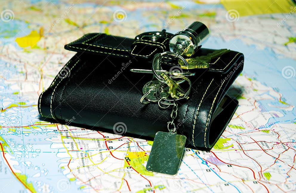 Wallet and Keys stock image. Image of direction, auto, everyday - 122841