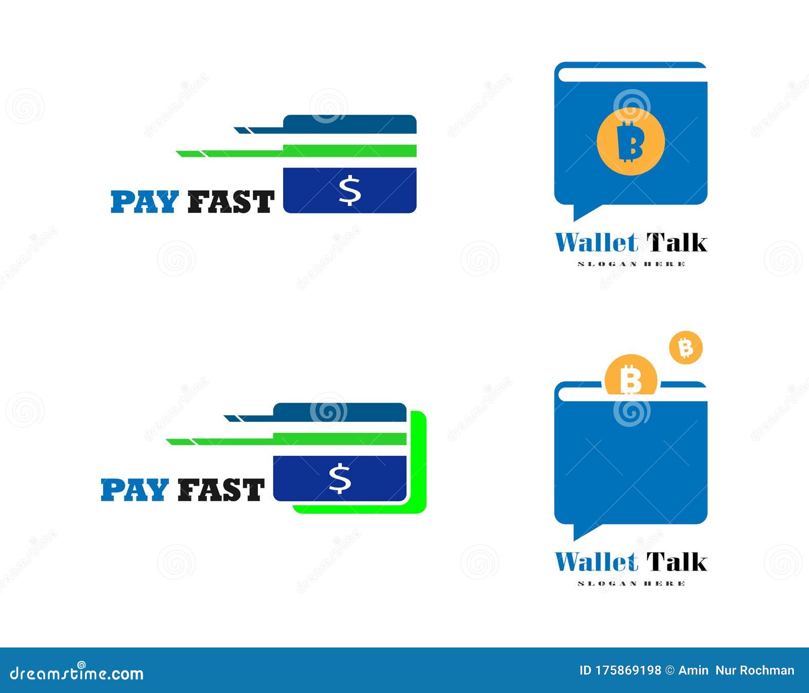 Wallet Logo vector stock illustration. Illustration of economy - 175869198