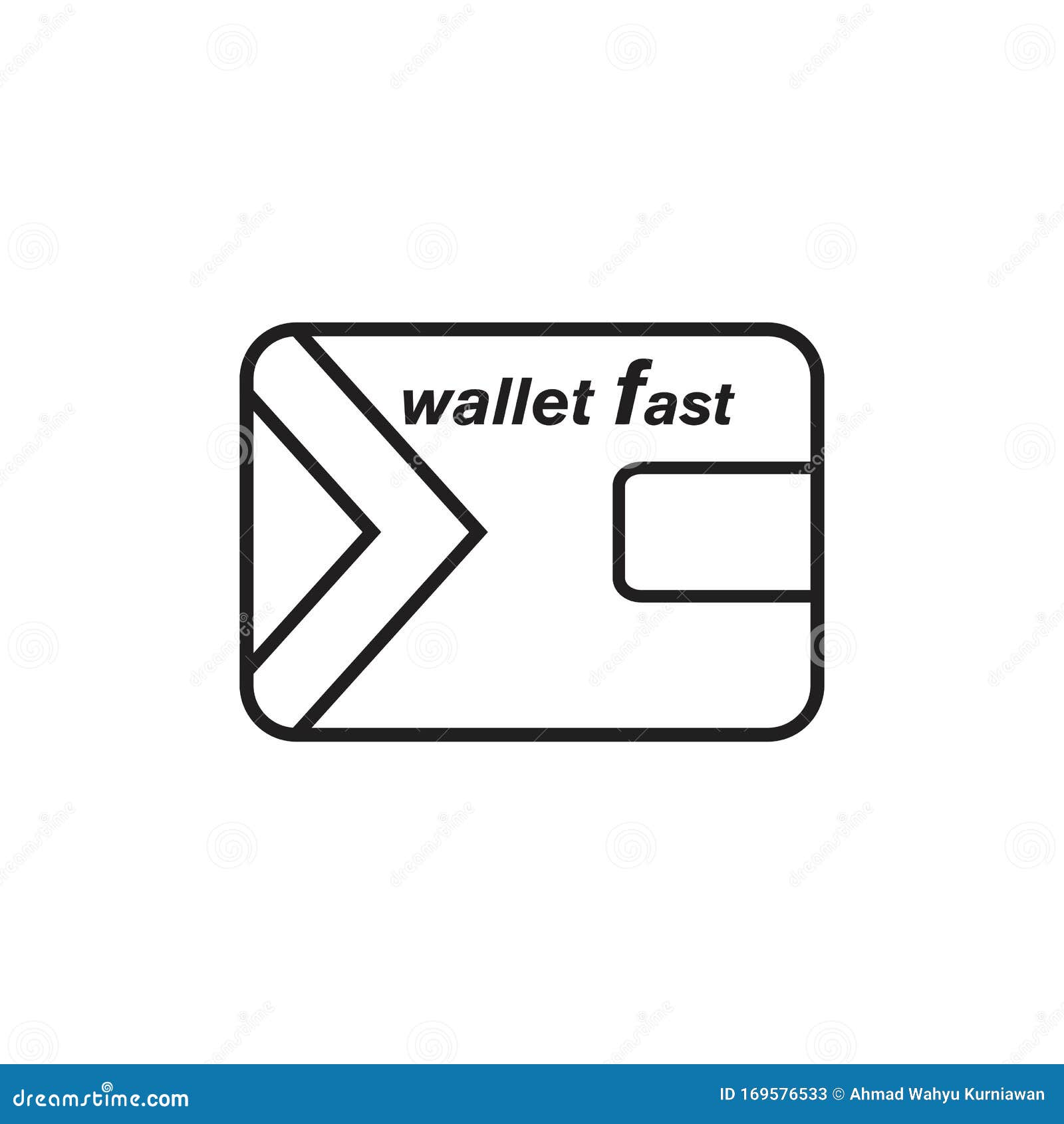 Wallet logo vector stock vector. Illustration of graphic - 169576533
