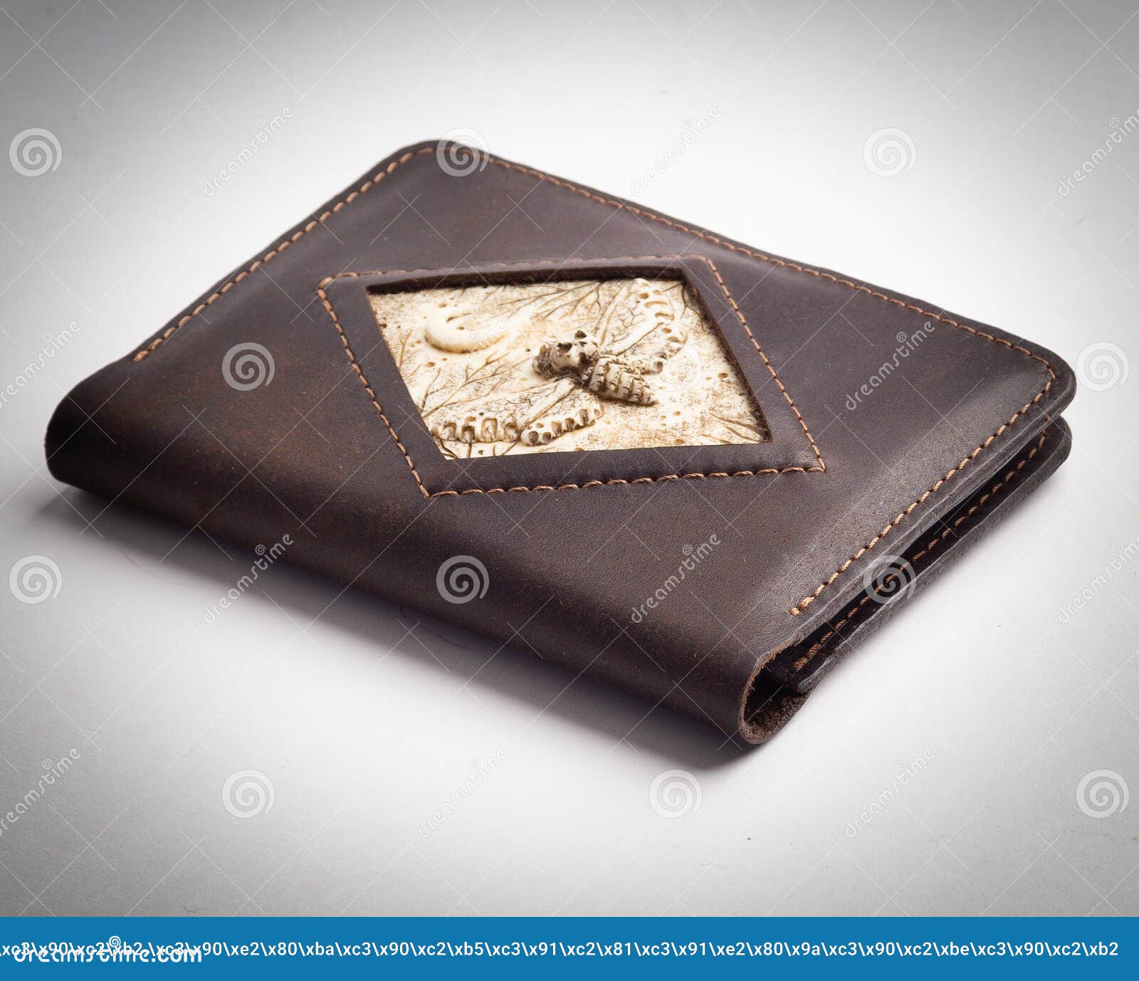 Wallet Made of Genuine Leather Hawk Moth Stock Photo - Image of ...